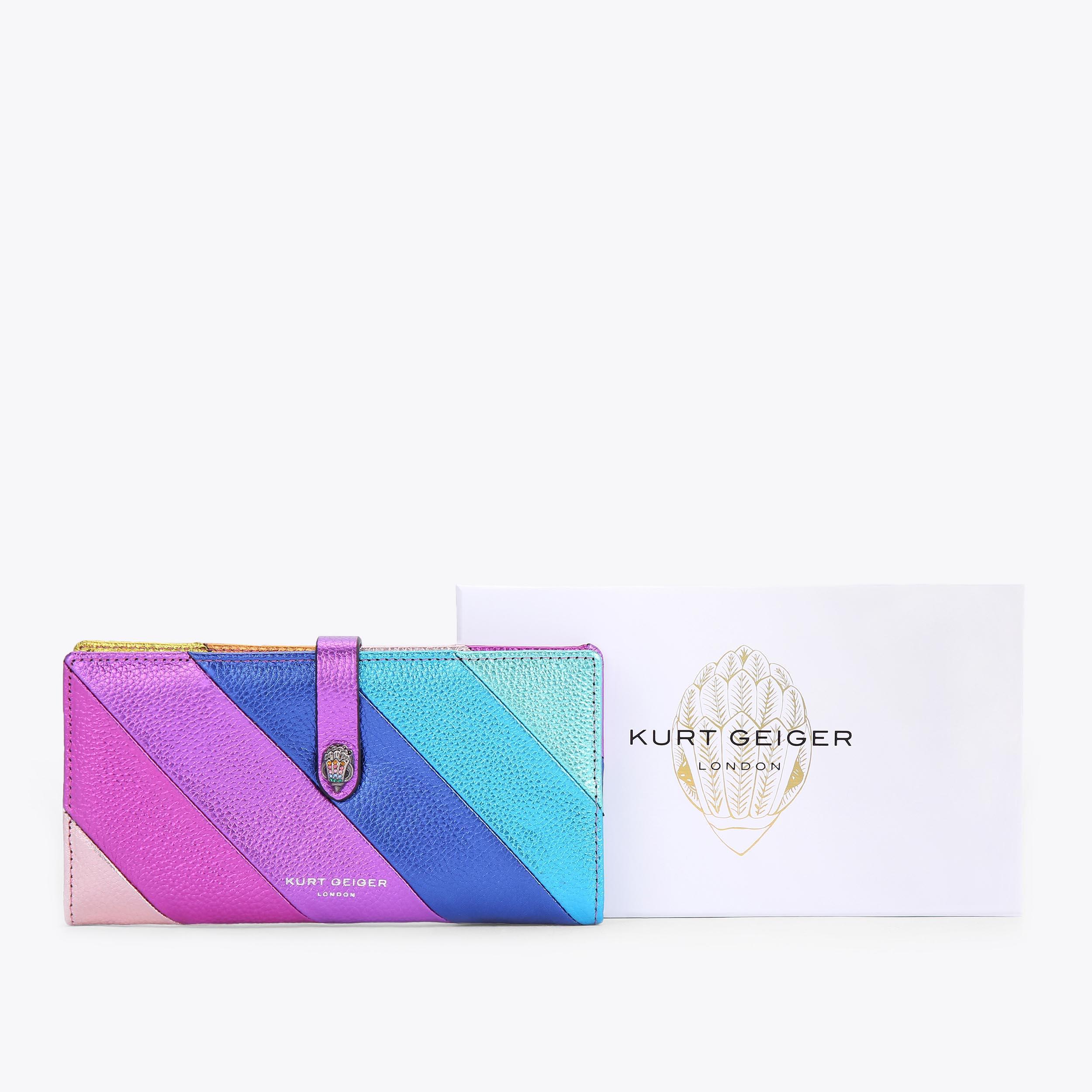 LEATHER SOFT WALLET Rainbow Wallet by KURT GEIGER LONDON