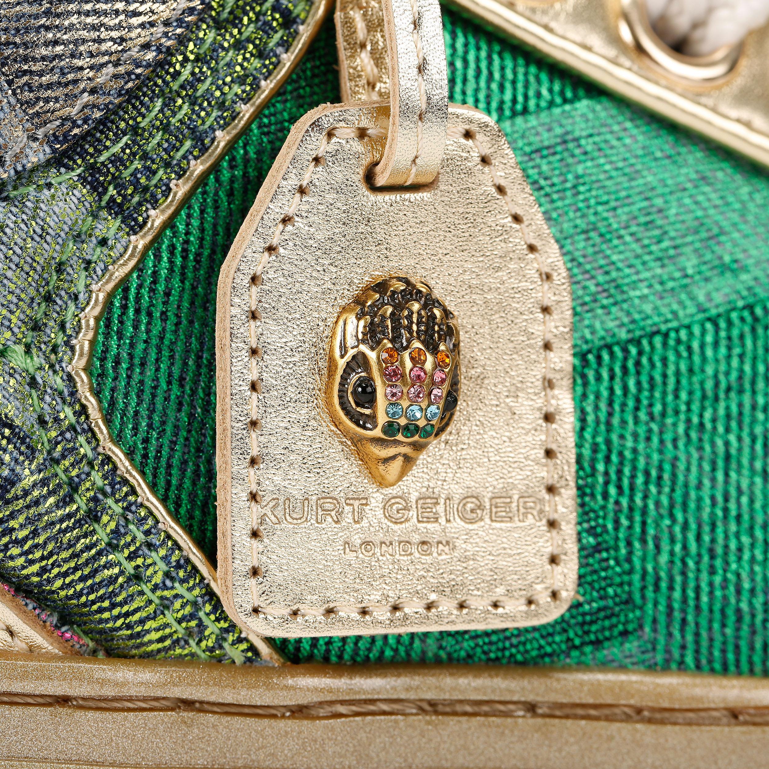 SOUTHBANK TAG Metallic Denim Sneaker by KURT GEIGER LONDON