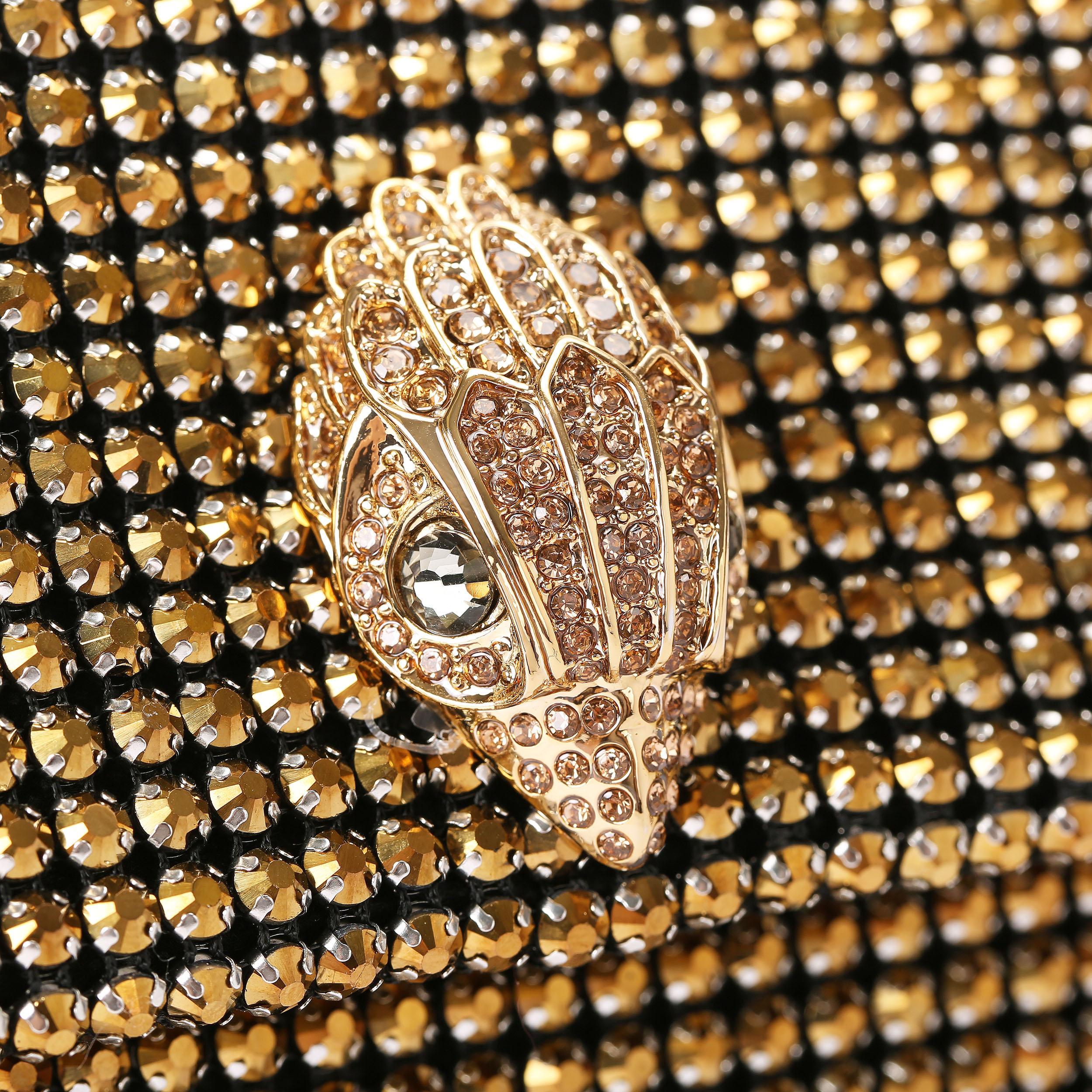 SM PARTY SHOULDER BAG Gold Shoulder Purse by KURT GEIGER LONDON