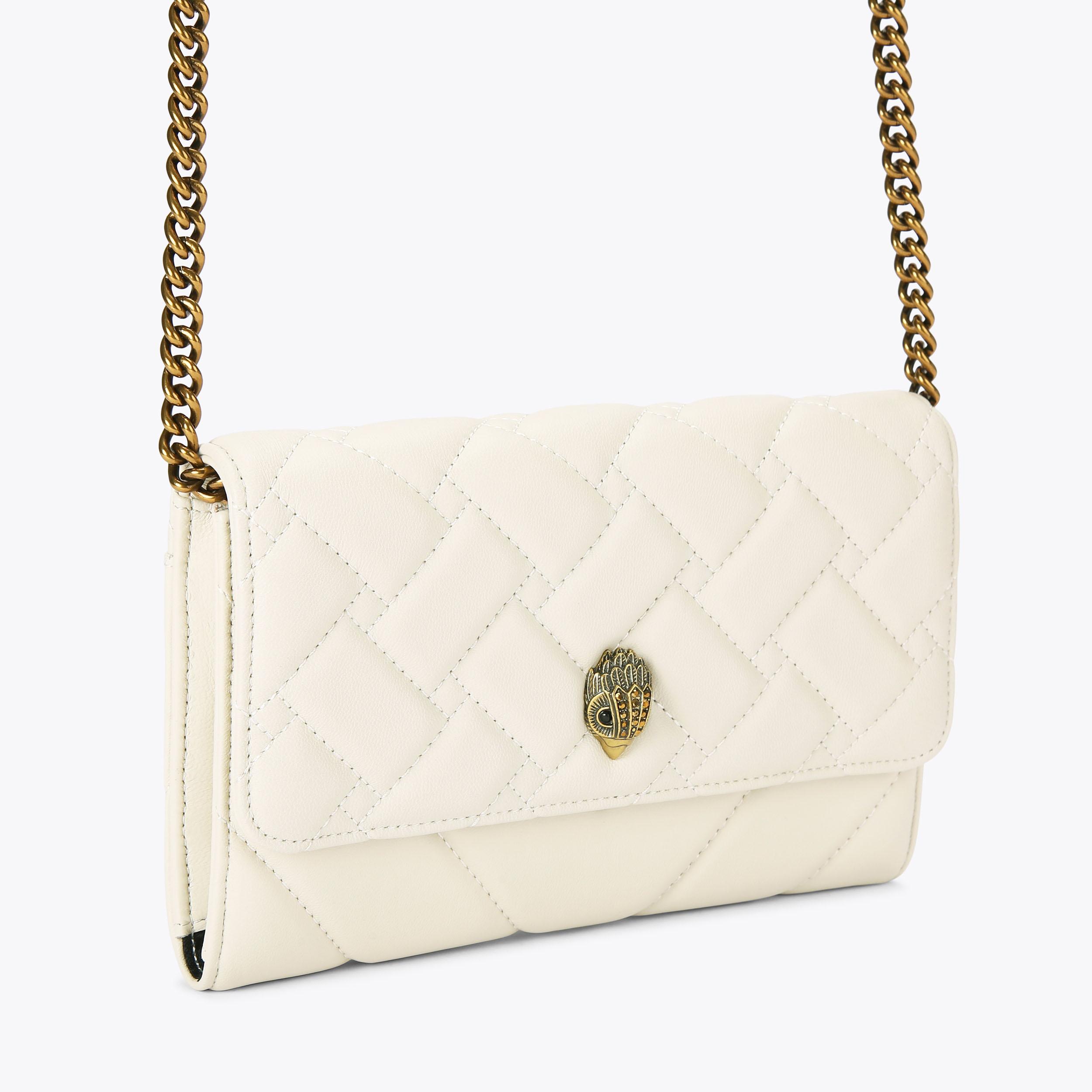 KENSINGTON CHAIN WALLET Bone Leather Wallet On Chain by KURT GEIGER LONDON