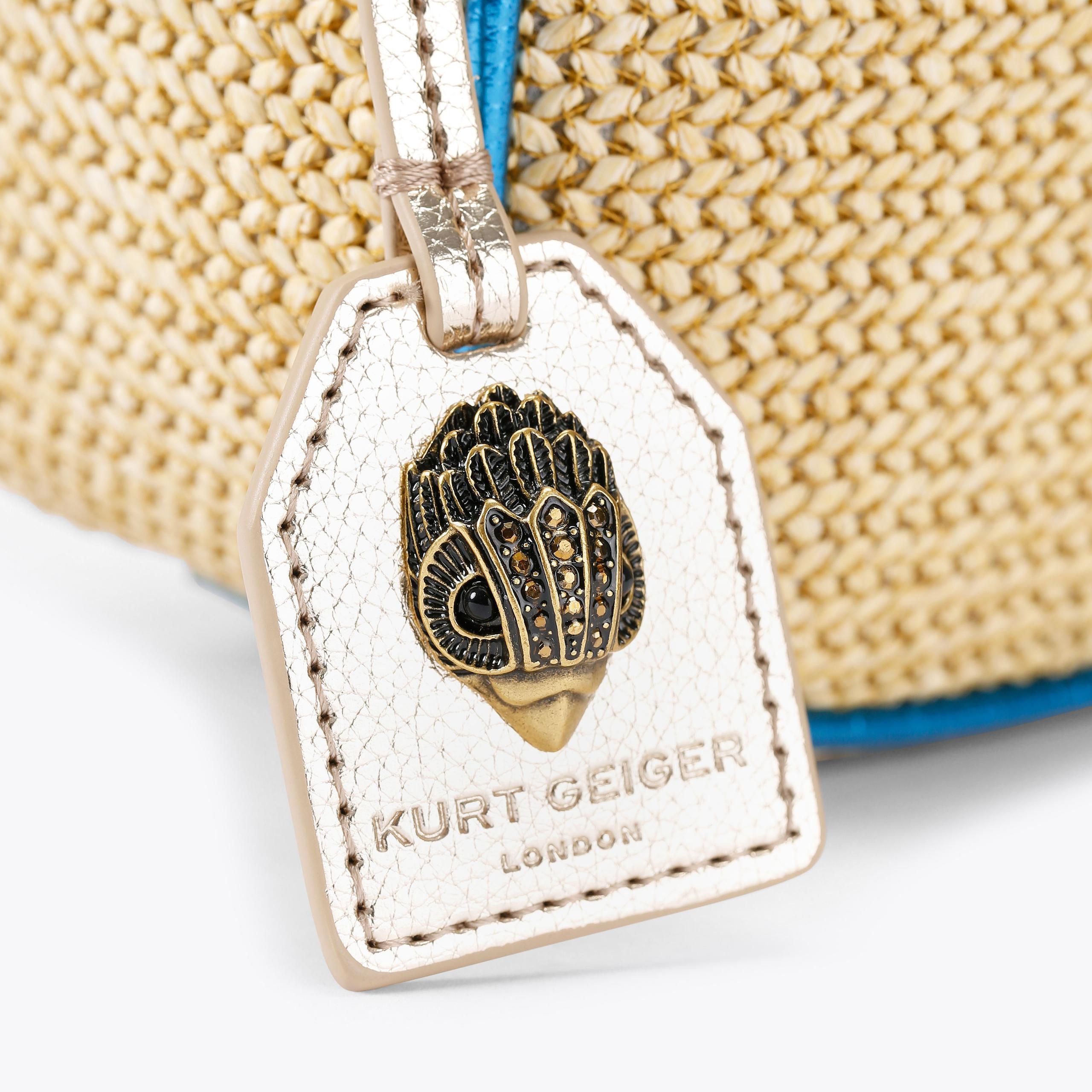 SOUTHBANK CAMERA BAG KURT Natural Woven Camera Bag by KURT GEIGER LONDON