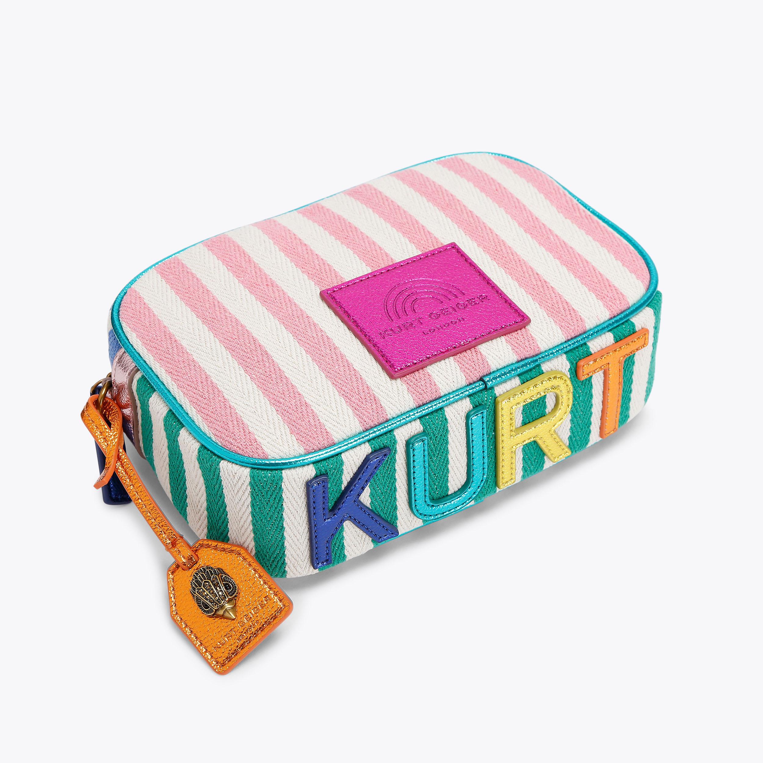 SOUTHBANK CAMERA BAG KURT Striped Camera Bag by KURT GEIGER LONDON