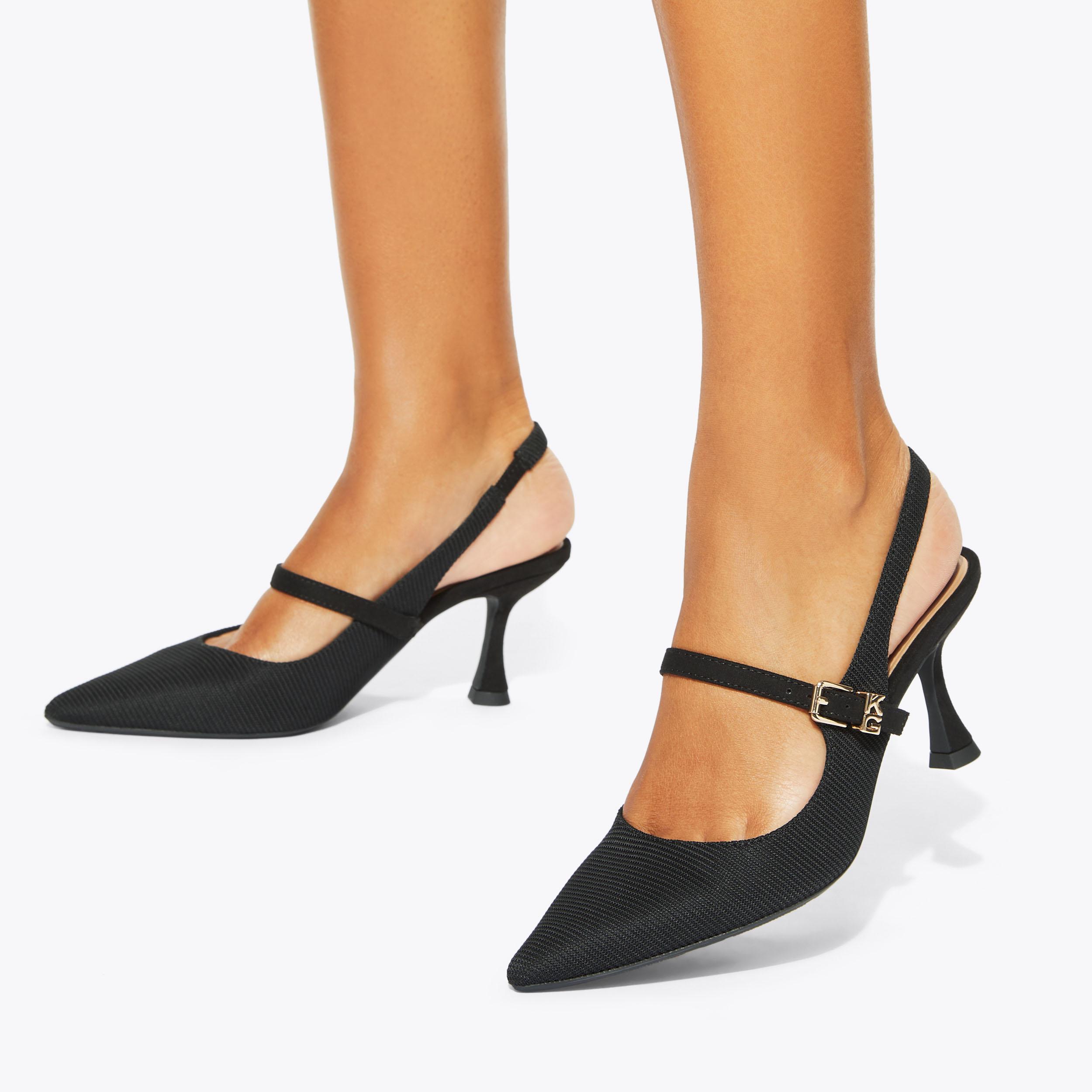 ALINA BLACK STRAP HEEELS by KG KURT GEIGER