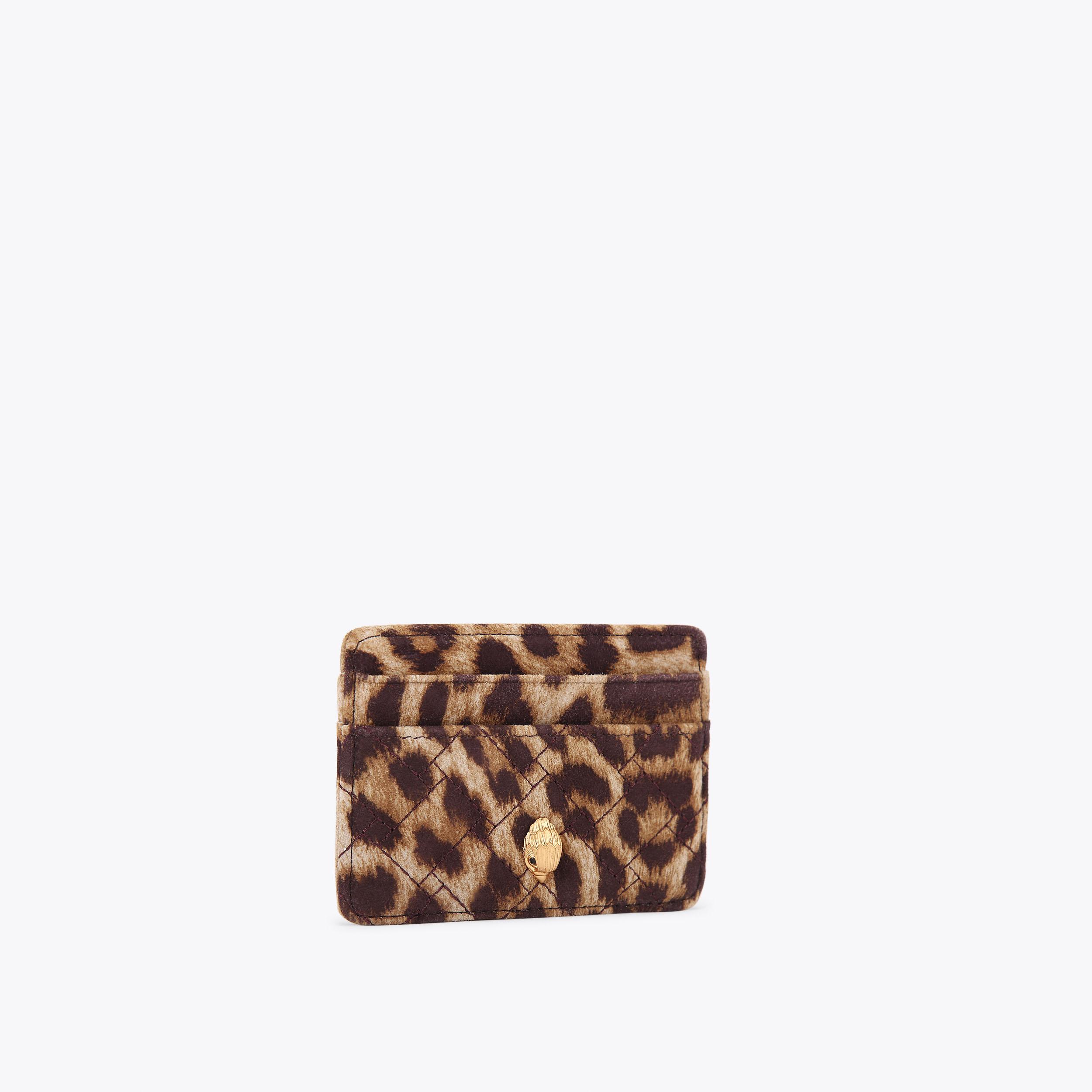 CARD HOLDER KENSINGTON Leopard Suede Card Holder by KURT GEIGER LONDON