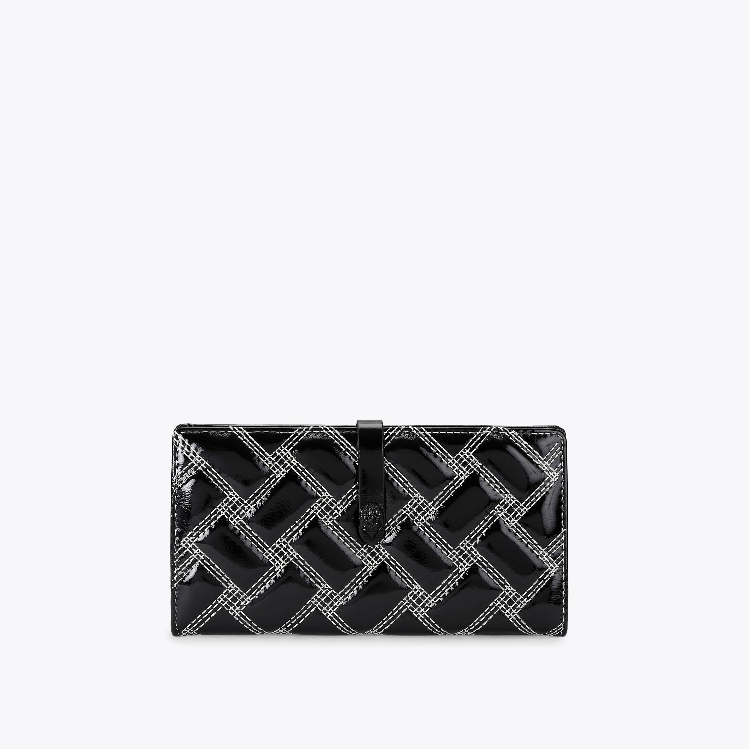 SOFT WALLET KENSINGTON DR Black Stitched Wallet by KURT GEIGER LONDON