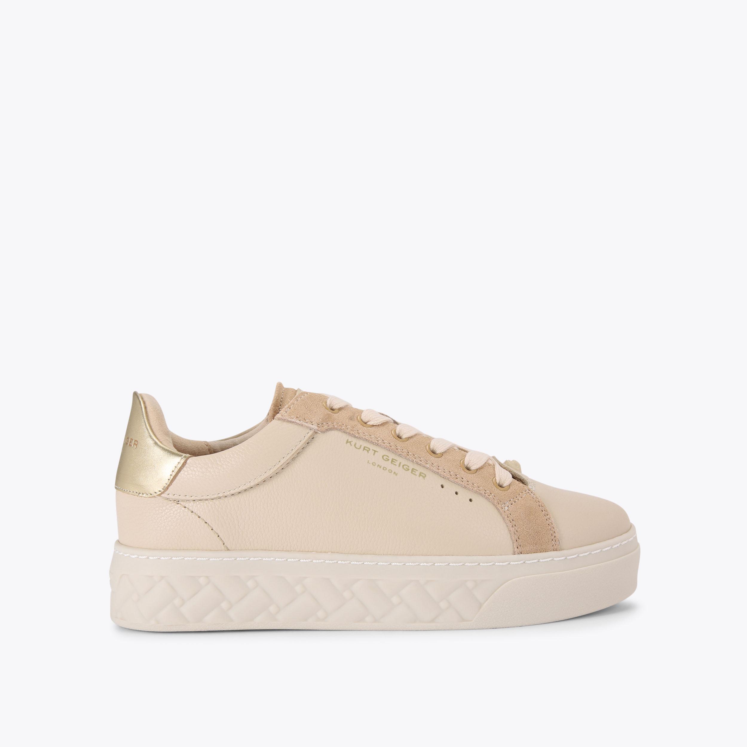 KENSINGTON CUPSOLE Blush Leather Capsule Sneaker by KURT GEIGER LONDON