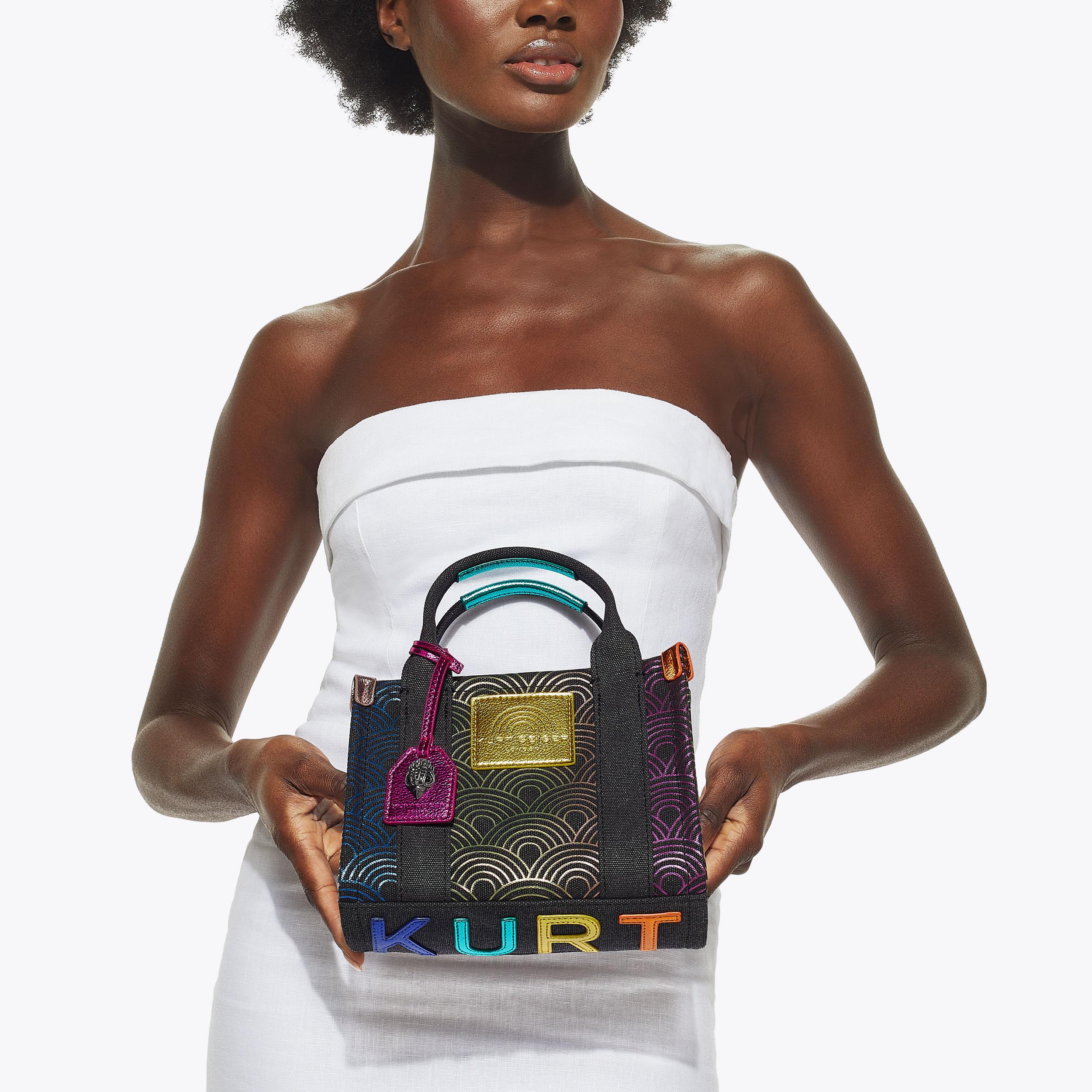 XS SOUTHBANK TOTE Rainbow Canvas Tote by KURT GEIGER LONDON