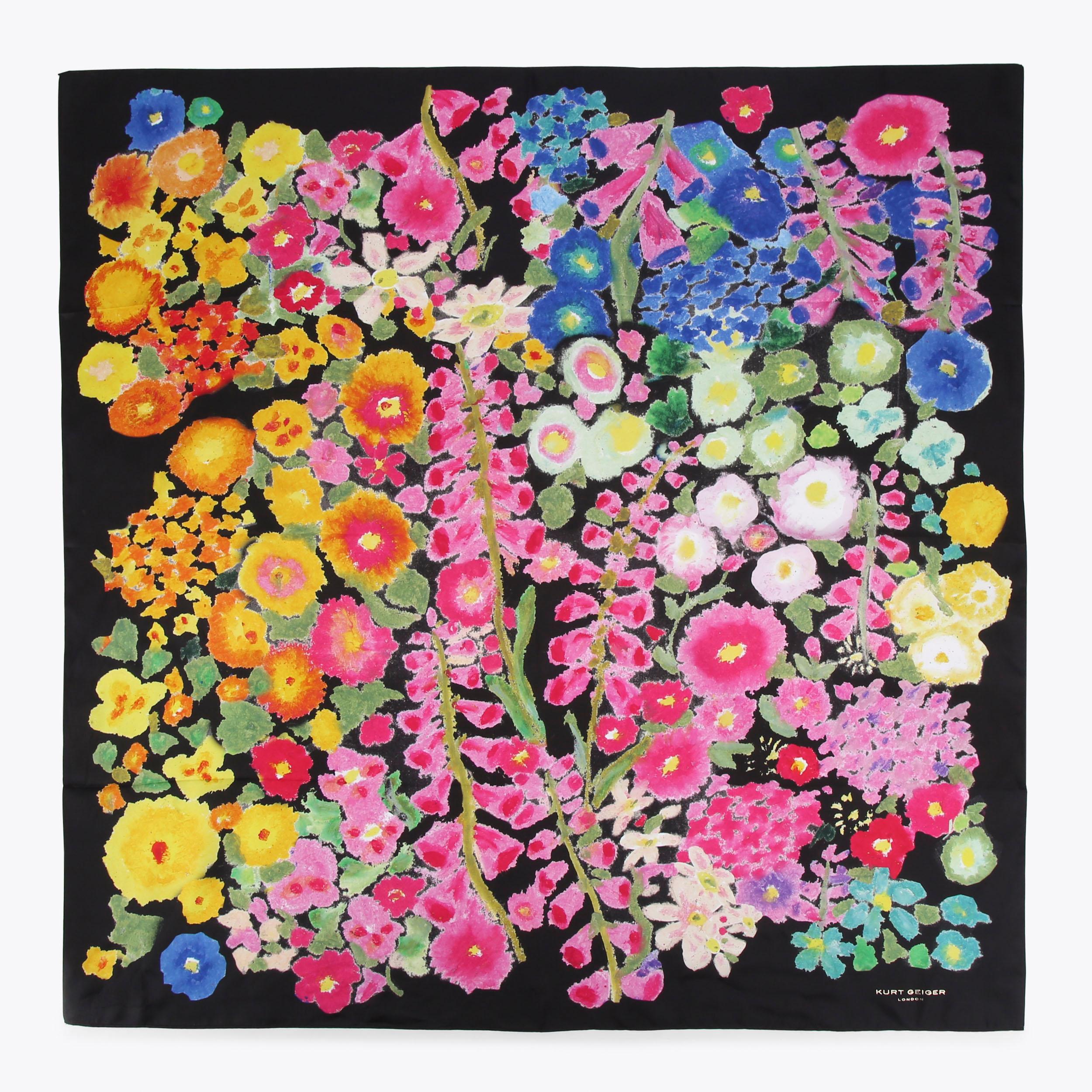 LG SQUARE SCARF Square floral scarf by KURT GEIGER LONDON