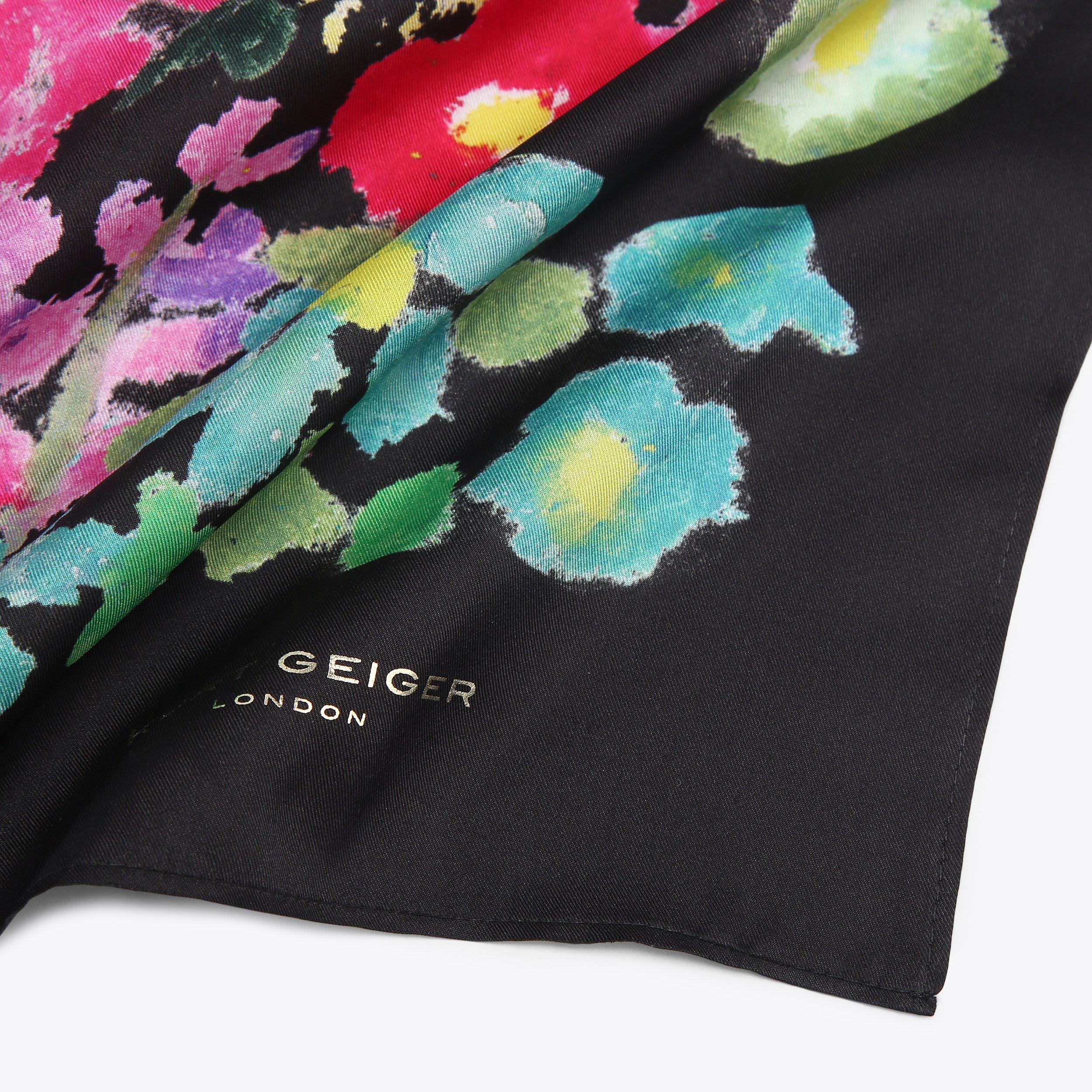 LG SQUARE SCARF Square floral scarf by KURT GEIGER LONDON