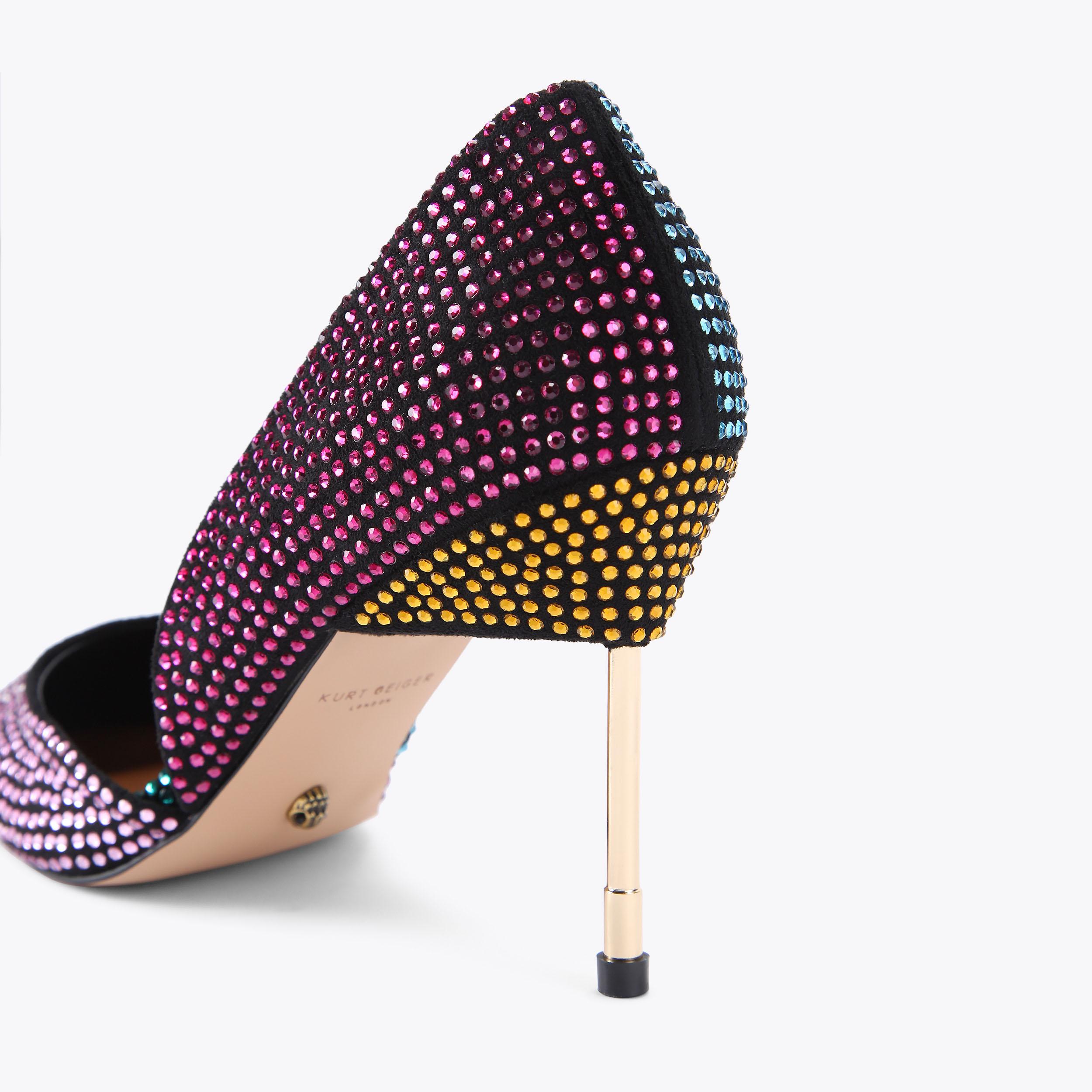 BOND 90 Rainbow Crystal Court Heels by KURT GEIGER LONDON