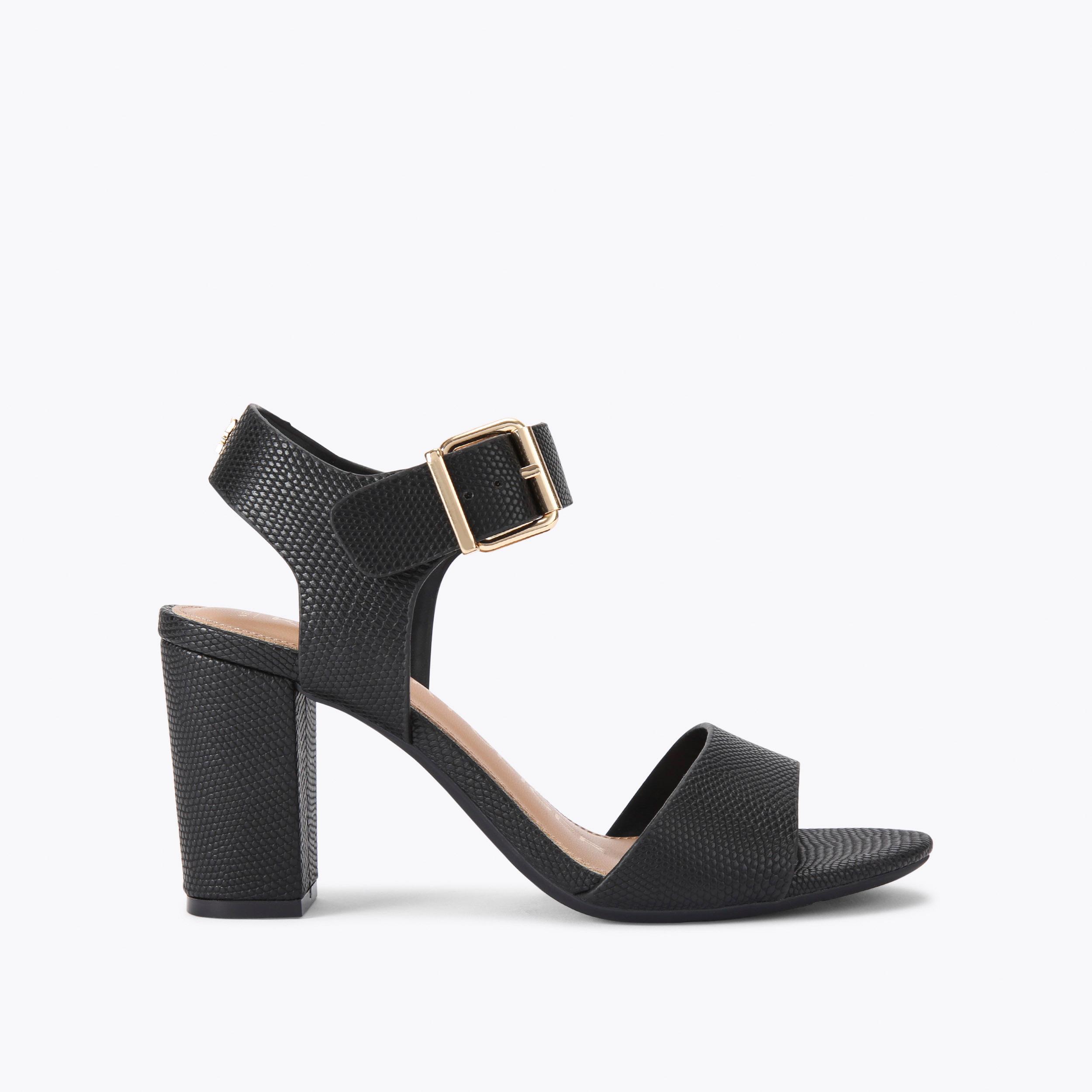 SUTTON Black Block Heels by KG KURT GEIGER