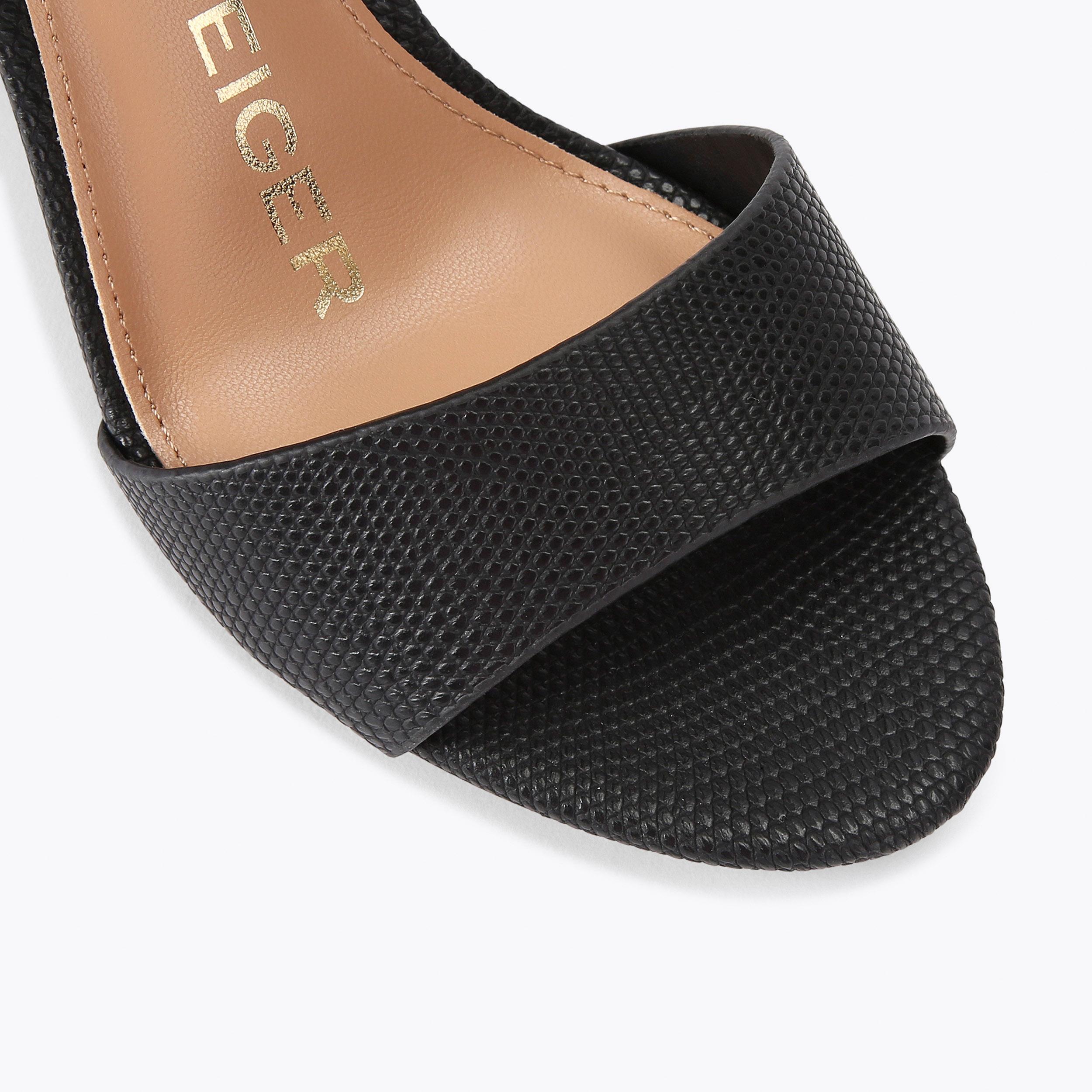 SUTTON Black Block Heels by KG KURT GEIGER