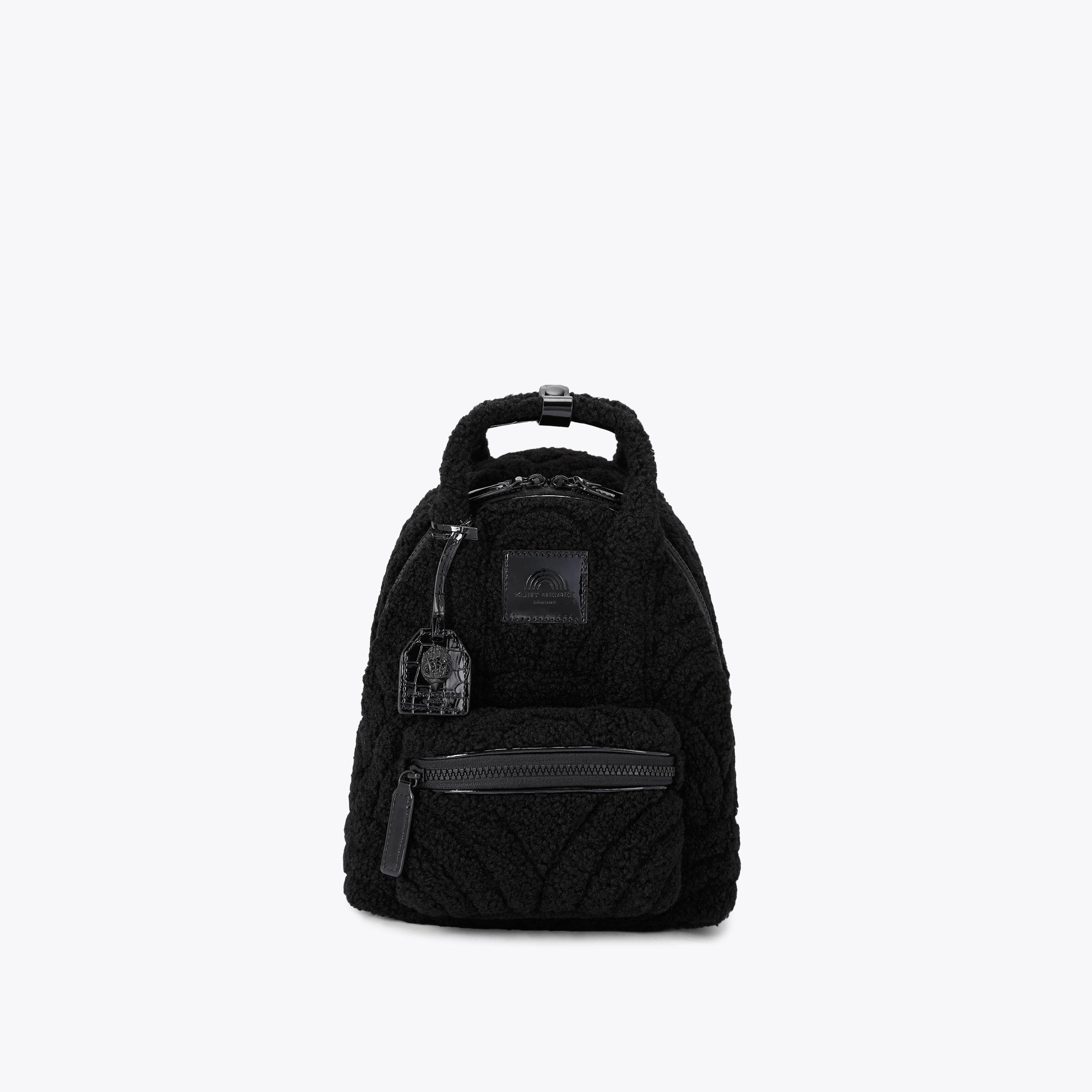 SOUTHBANK SM BACKPACK Black Faux Borg Backpack by KURT GEIGER LONDON