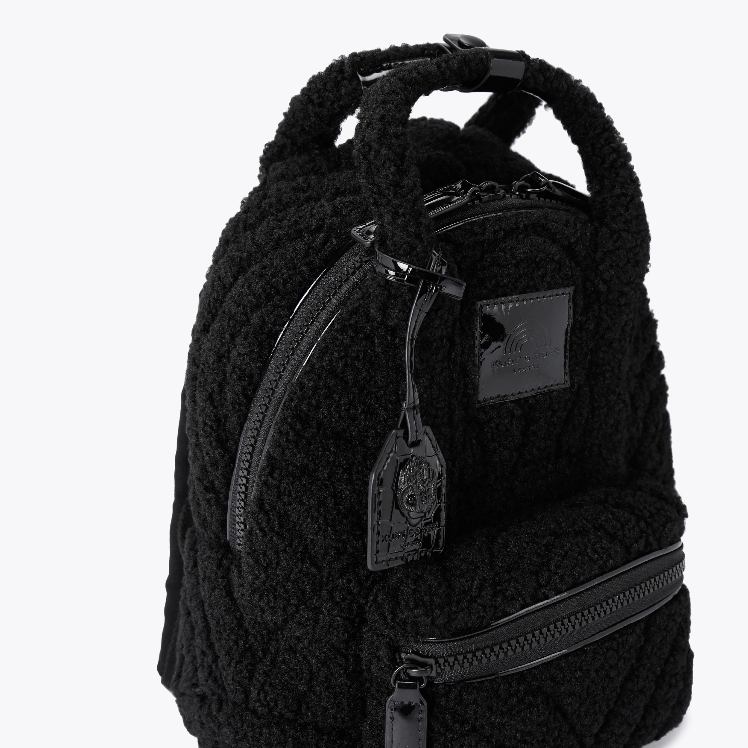 SOUTHBANK SM BACKPACK Black Faux Borg Backpack by KURT GEIGER LONDON
