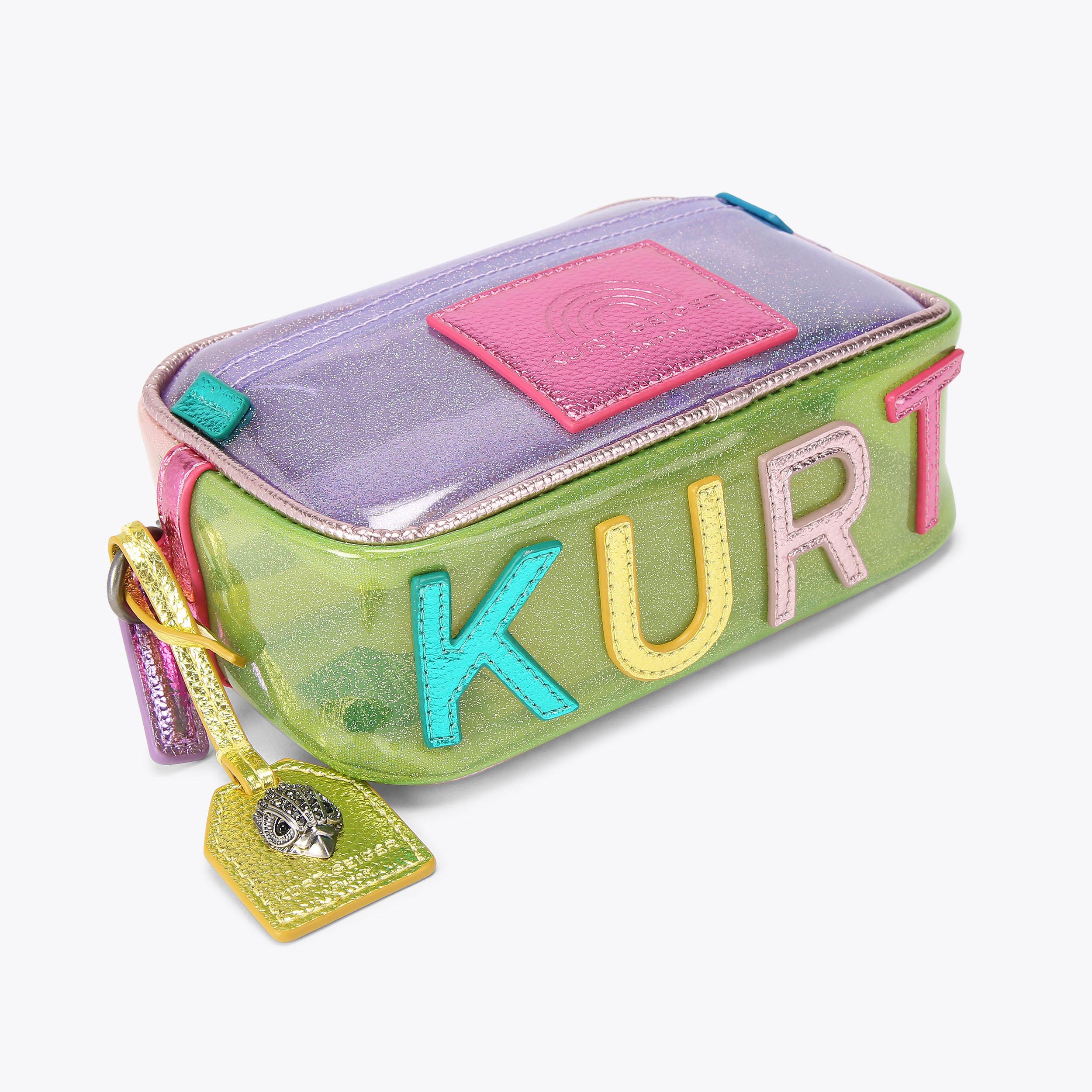 VINYL SOUTHBANK SM CAMERA Vinyl Glitter Southbank Purse by KURT GEIGER ...