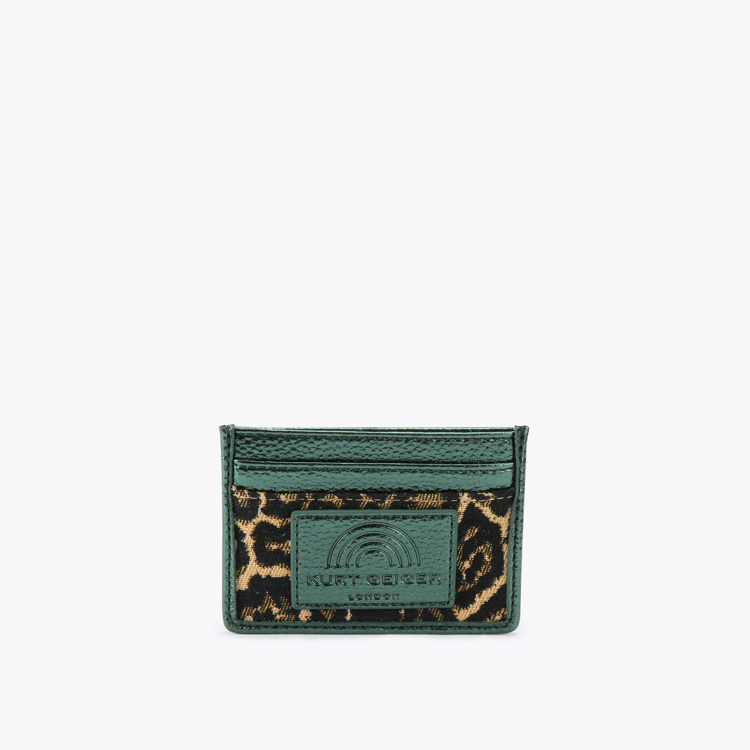 SOUTHBANK CARD HOLDER Leopard Print Purse by KURT GEIGER LONDON