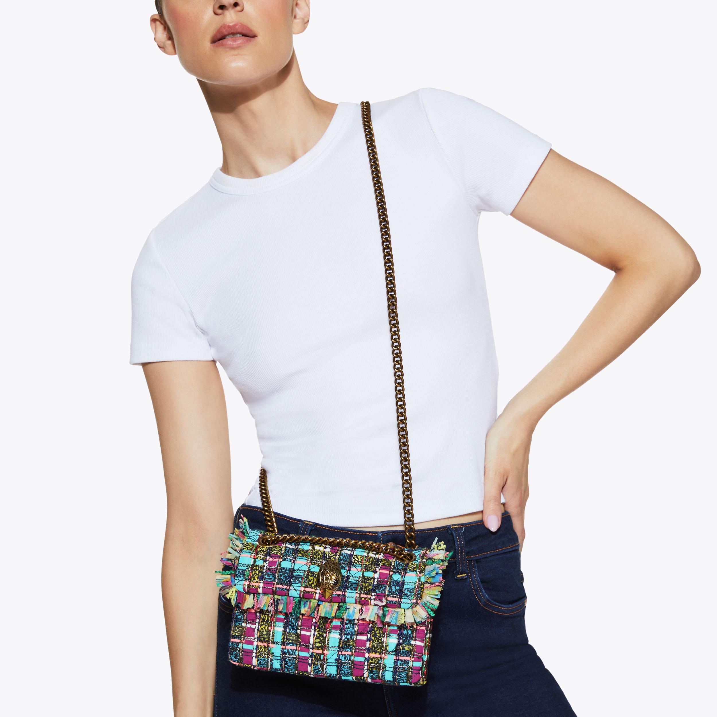 TWEED MINI KENSINGTON Tweed Kensington Purse by KURT GEIGER LONDON