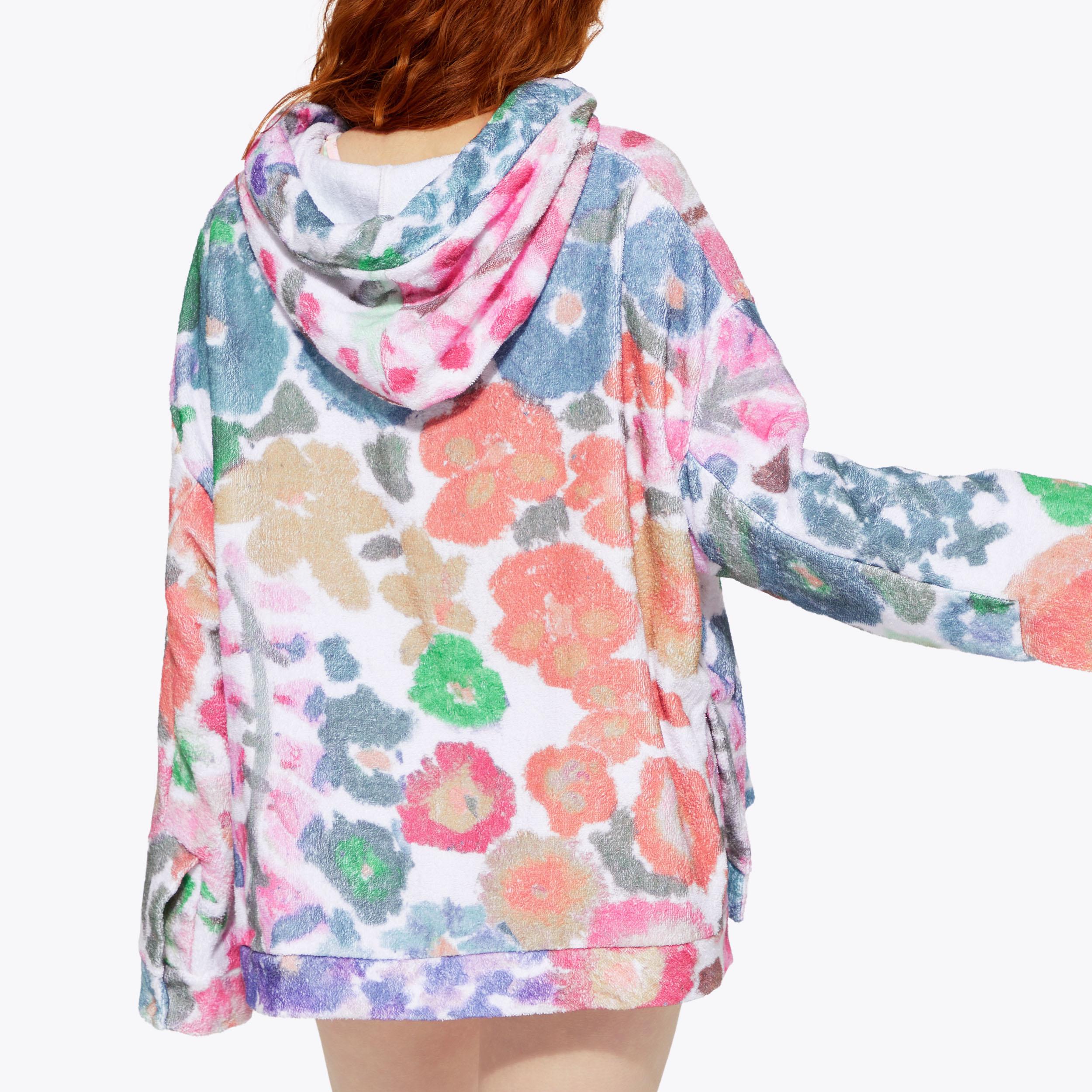 FC TERRY HOODIE Rainbow Stripe Hoodie by KURT GEIGER LONDON