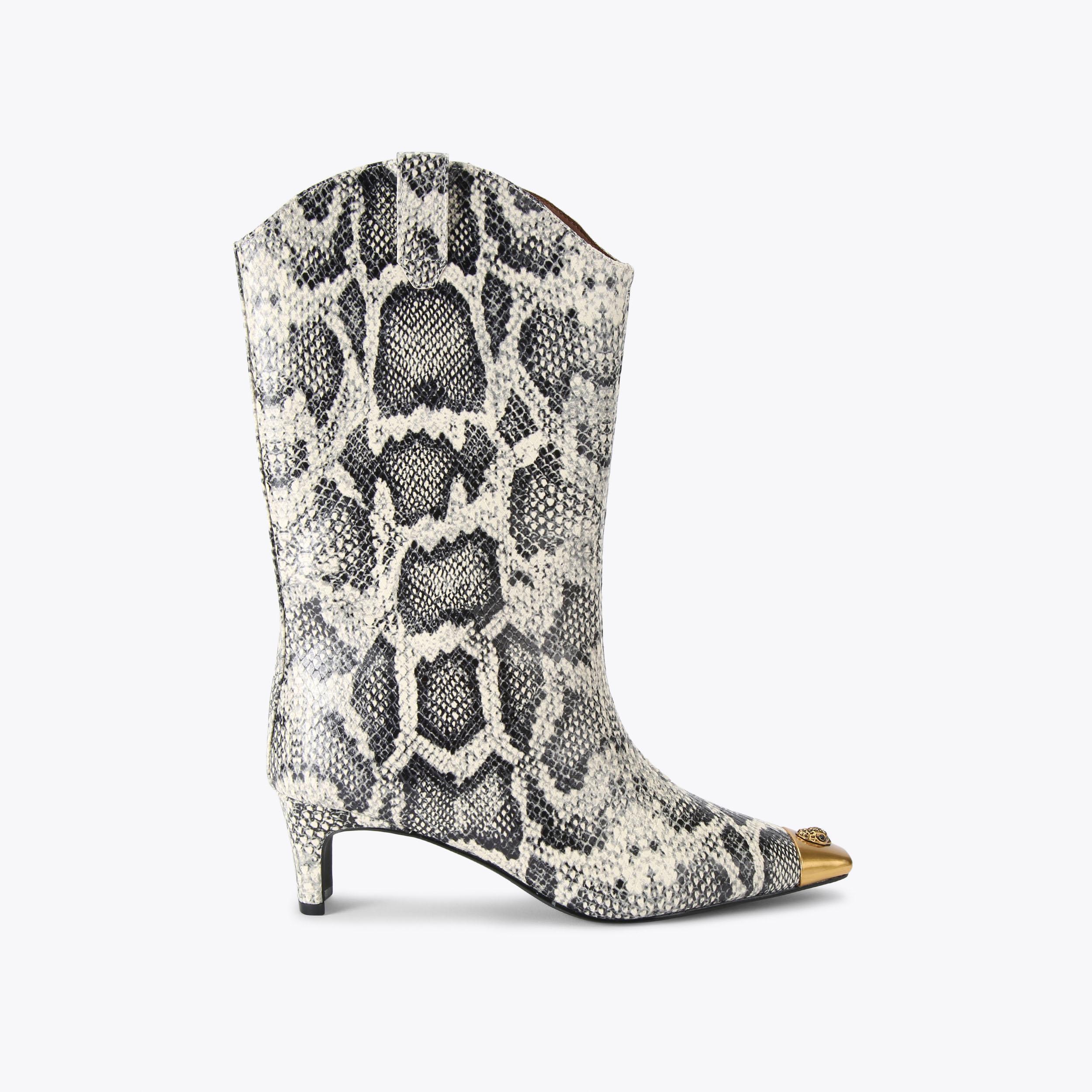 REGENT ANKLE BOOT Snake Print Ankle Boot by KURT GEIGER LONDON