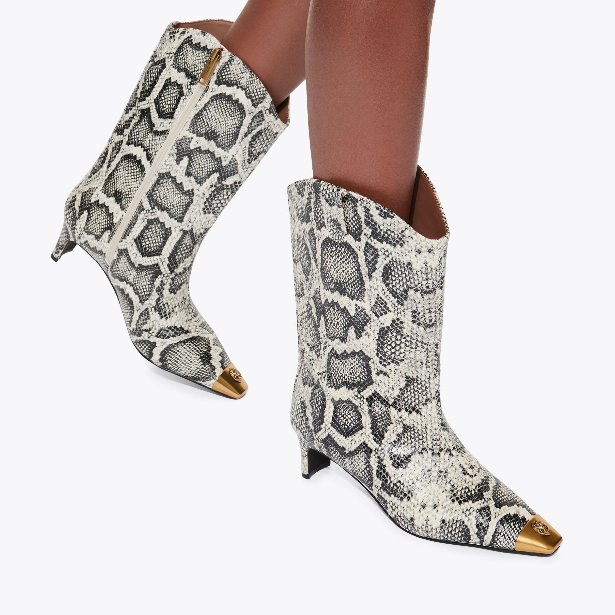 REGENT ANKLE BOOT Snake Print Ankle Boot by KURT GEIGER LONDON
