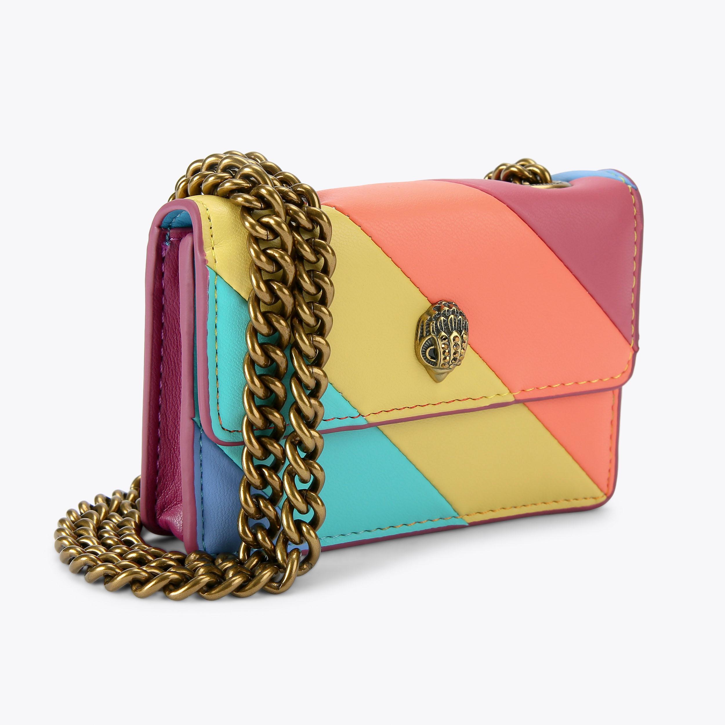 MICRO KENSINGTON L Striped Cross Body Mini Bag by KURT GEIGER LONDON
