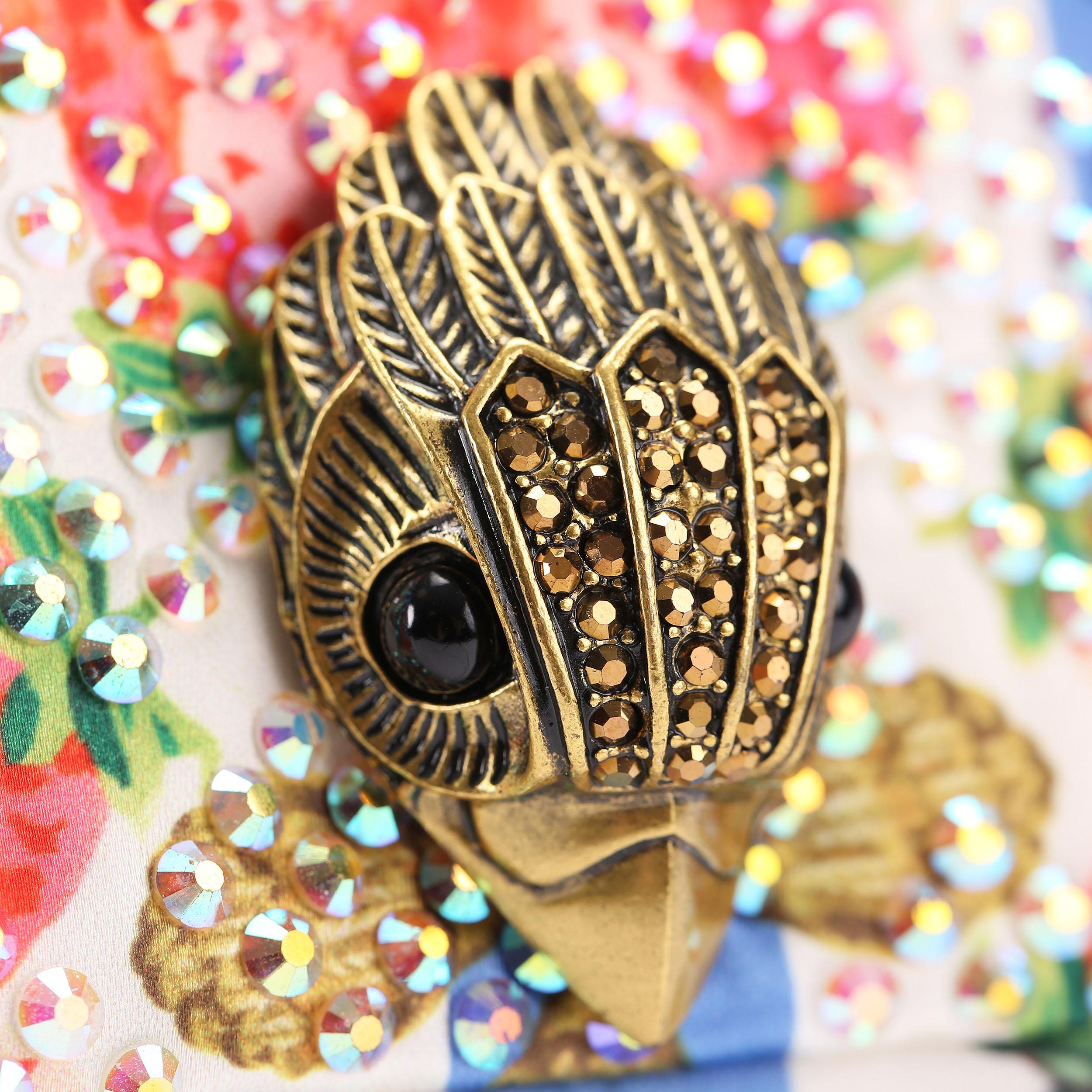 FABRIC MINI KENSINGTON Strawberry Blue Stripe Mini Purse by KURT GEIGER ...