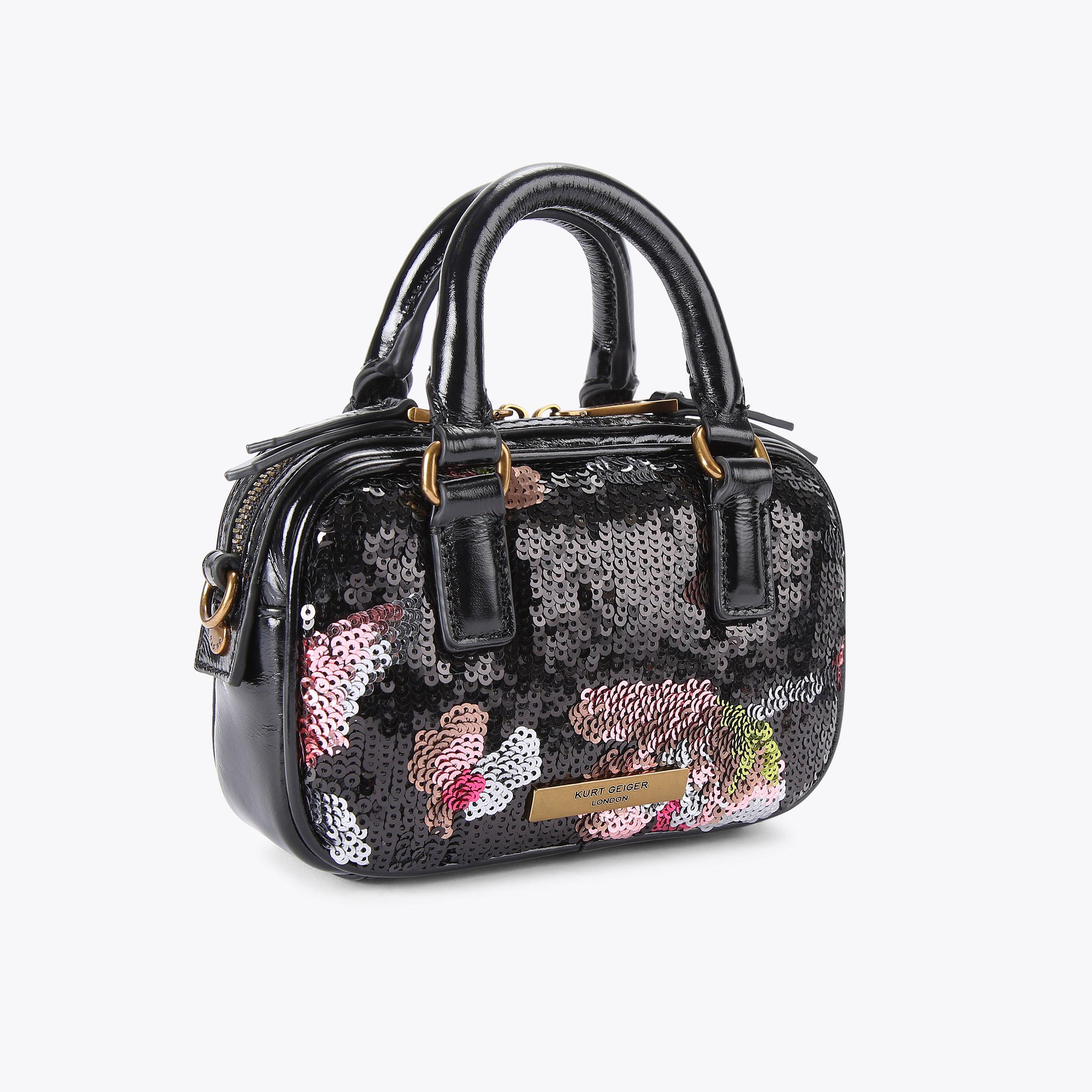 XS KENSINGTON DUFFLE BAG Sequin Extra Small Duffle Purse by KURT GEIGER ...