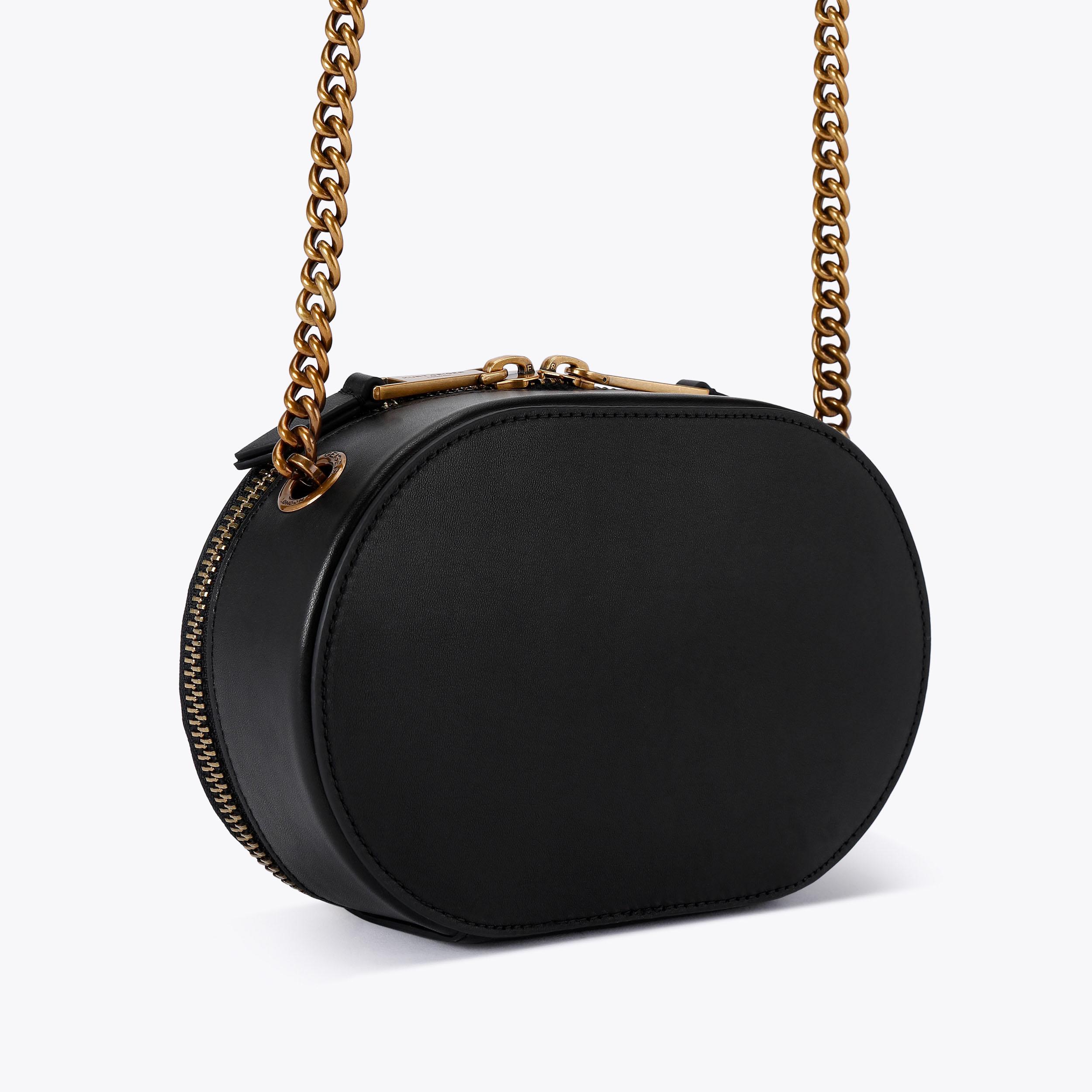 SM CHELSEA CAMERA BAG Black Leather Camera Purse by KURT GEIGER LONDON