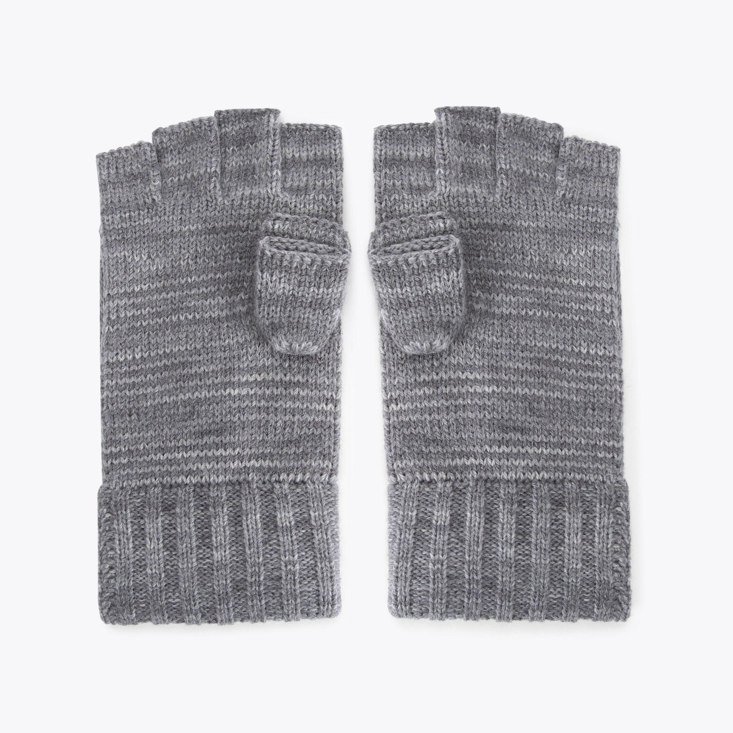 BELGRAVIA BOW MITTENS Grey Fabric Mittens by KURT GEIGER LONDON