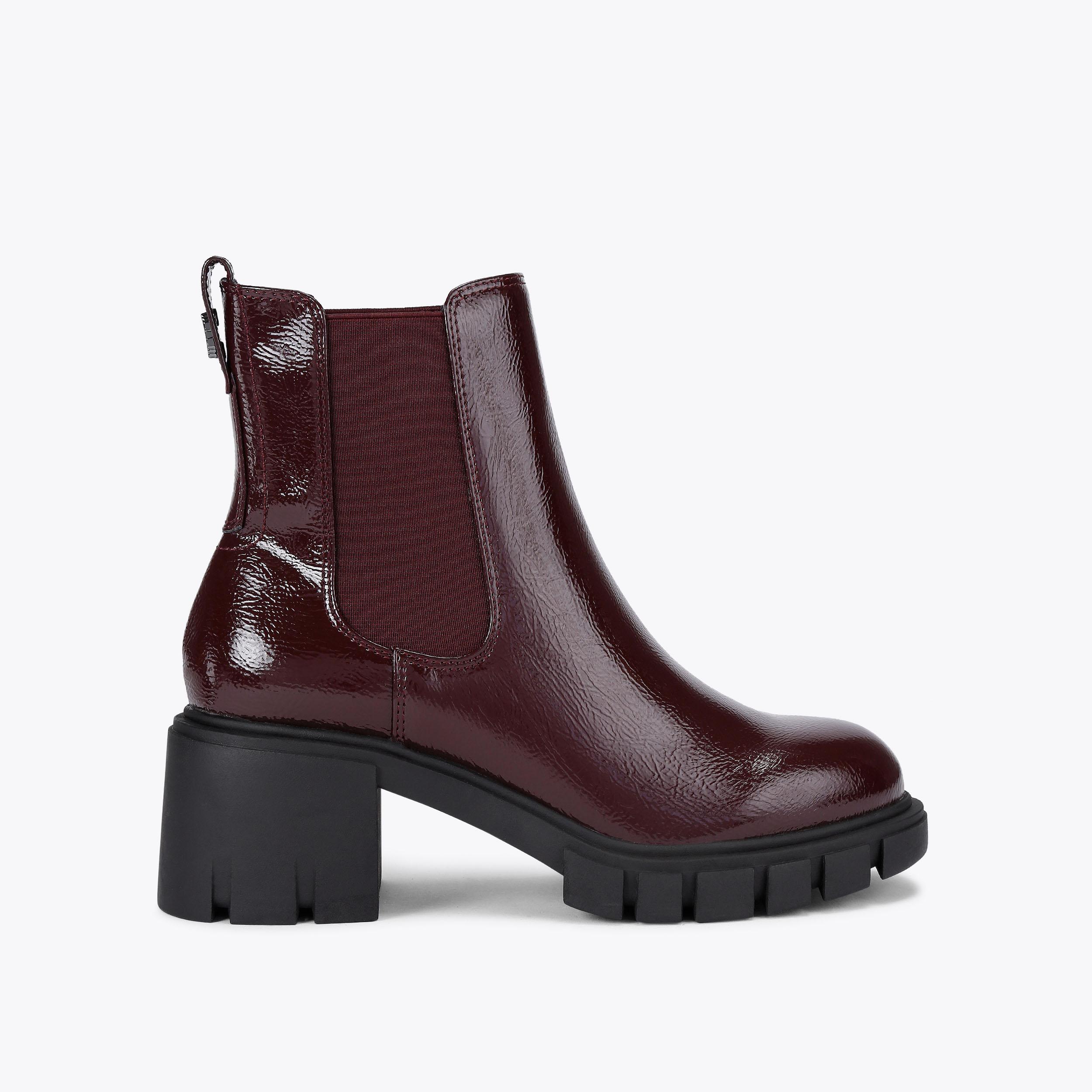 IGNITE CHELSEA Red Patent Boot by CARVELA
