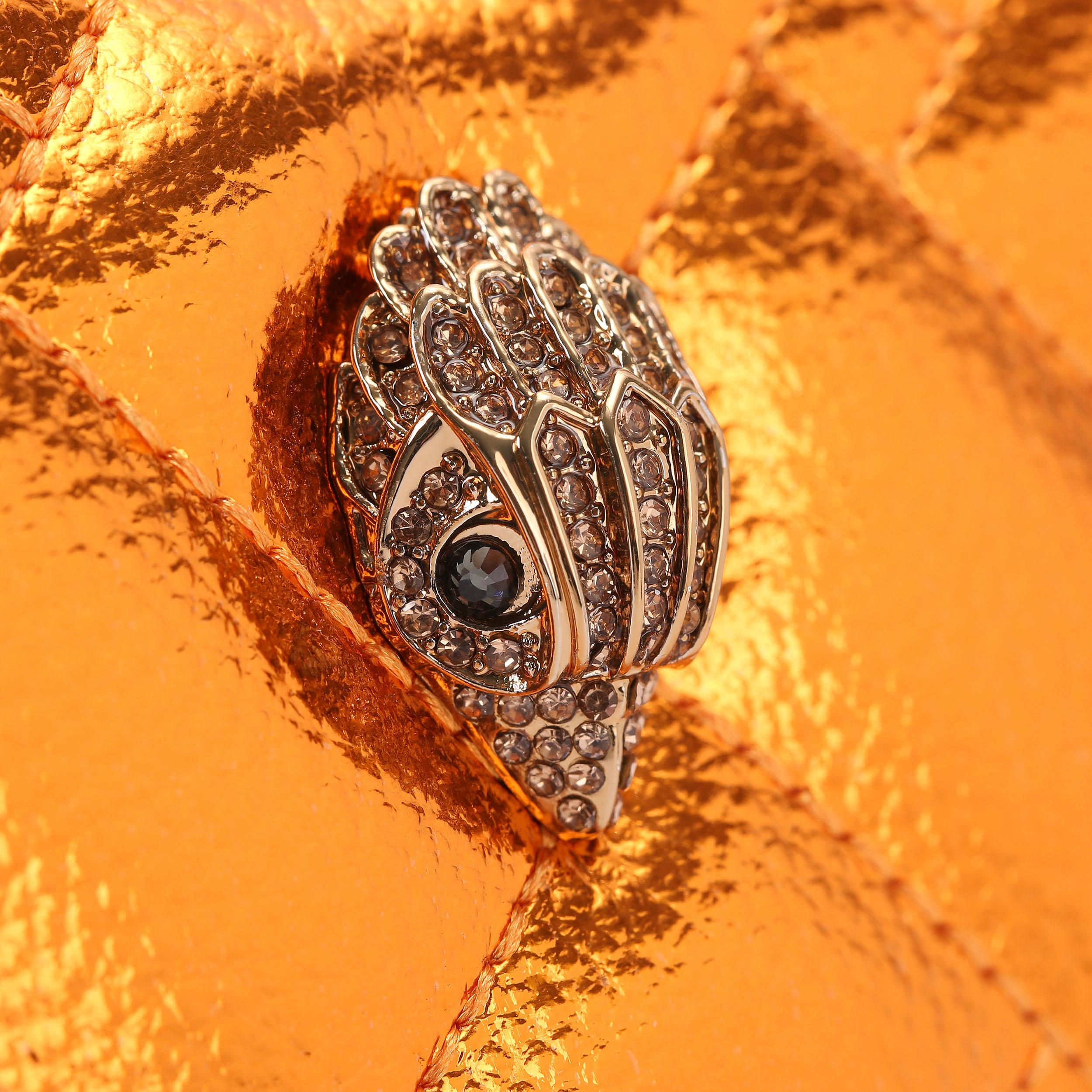 MICRO HEART CROSS BODY Metallic Quilted Micro Heart Cross Body by KURT ...