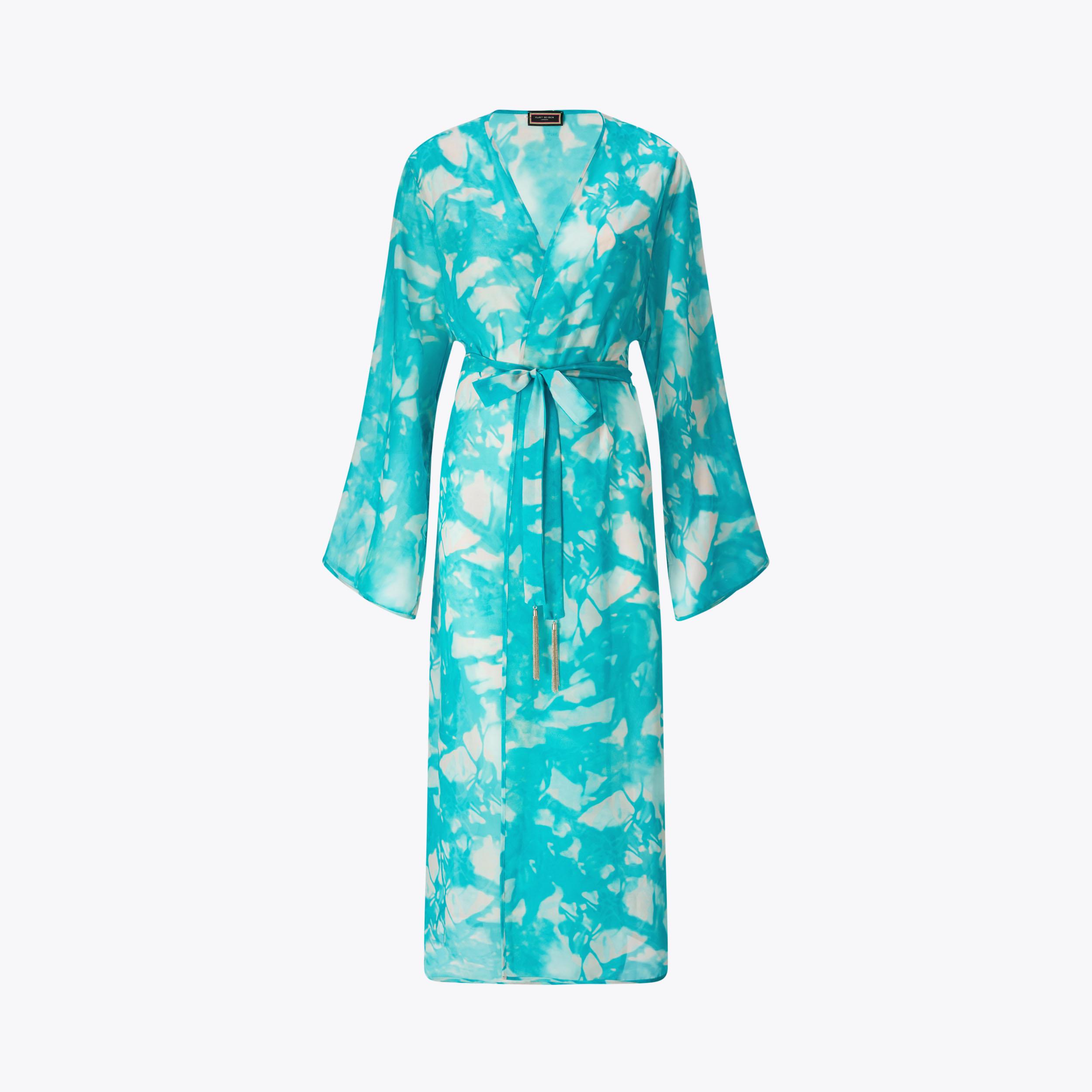 RESORT ROBE Blue Printed Resort Robe by KURT GEIGER LONDON