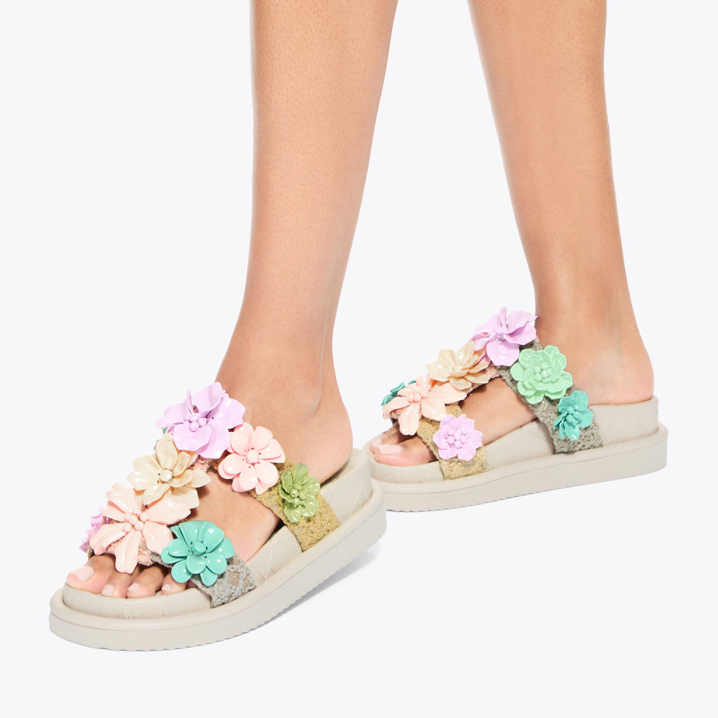 ORSON FLOWER Floral Strap Sandal by KURT GEIGER LONDON