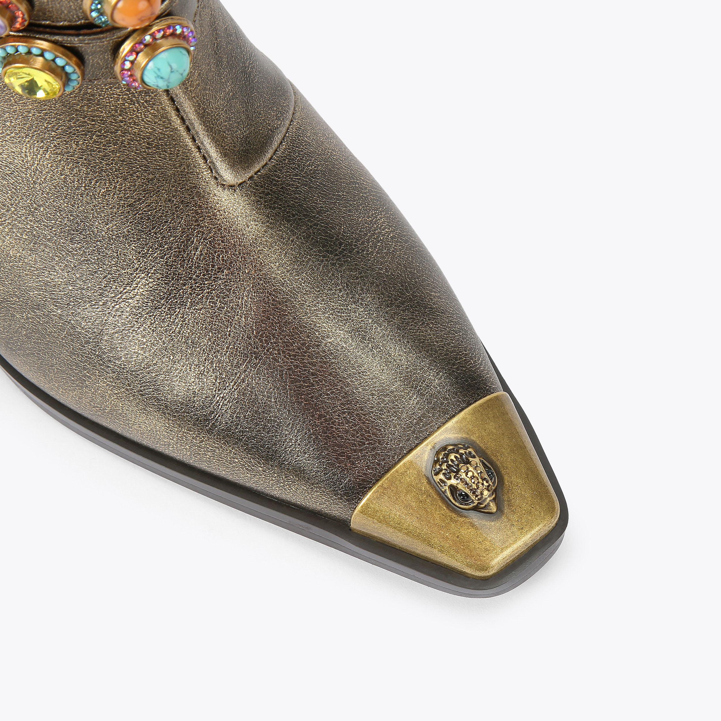 REGENT BOOTIE Bronze Leather Ankle Boot by KURT GEIGER LONDON