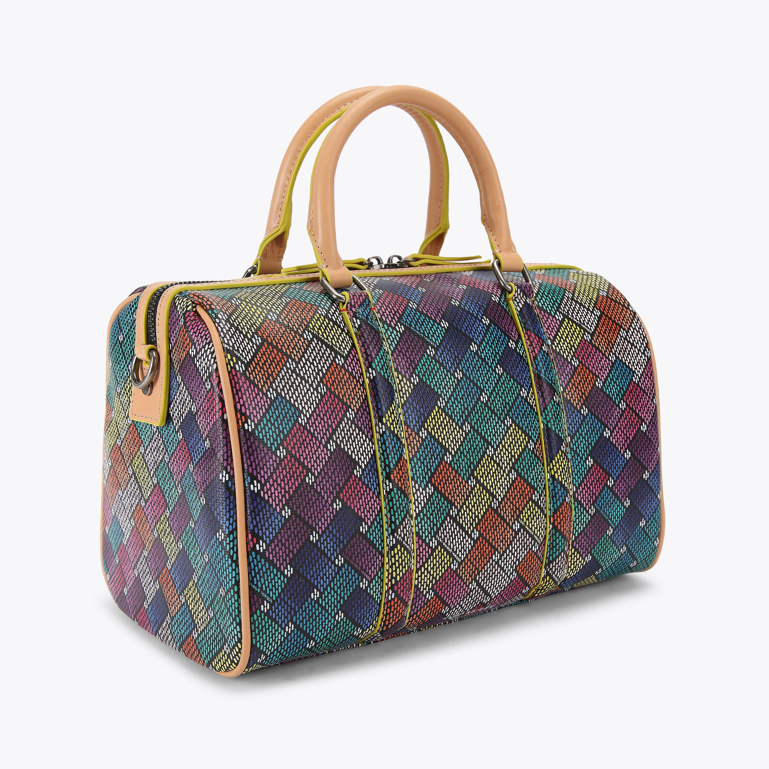 CAMDEN BOSTON Rainbow Canvas Bowling purse by KURT GEIGER LONDON