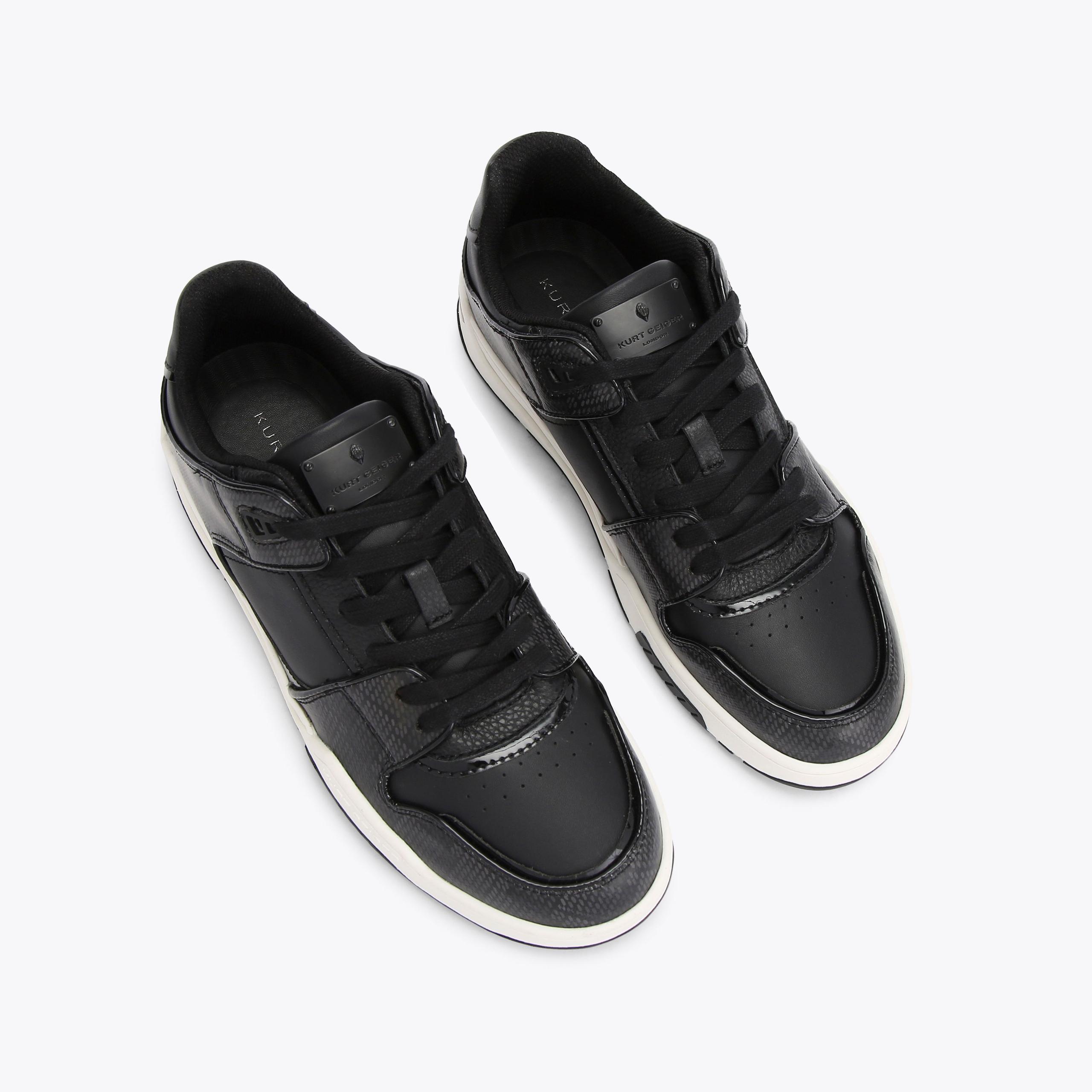REGAN PLAQUE Silver Branded Sneaker by KURT GEIGER LONDON