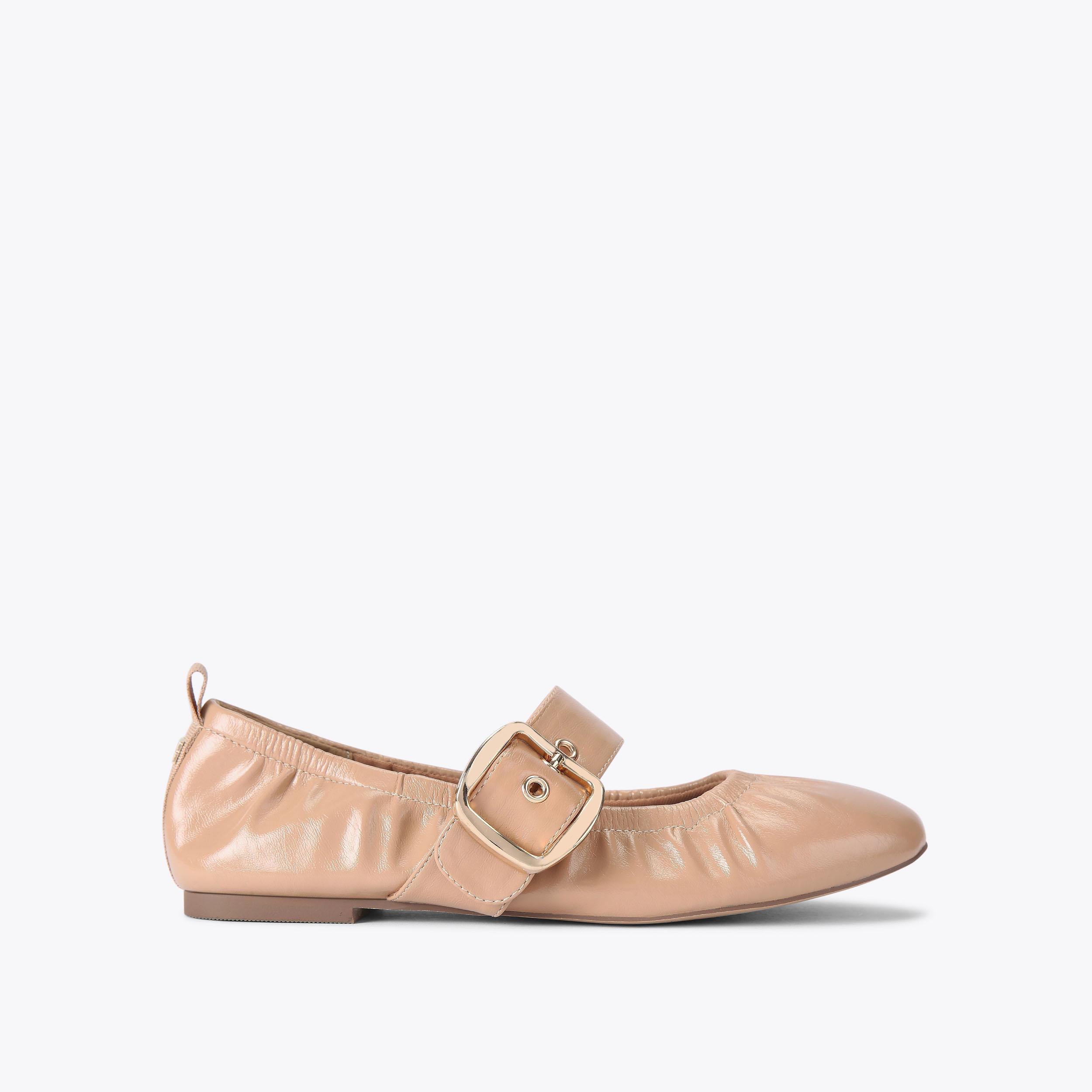 NOA Patent Camel Ballet Flat by KG KURT GEIGER