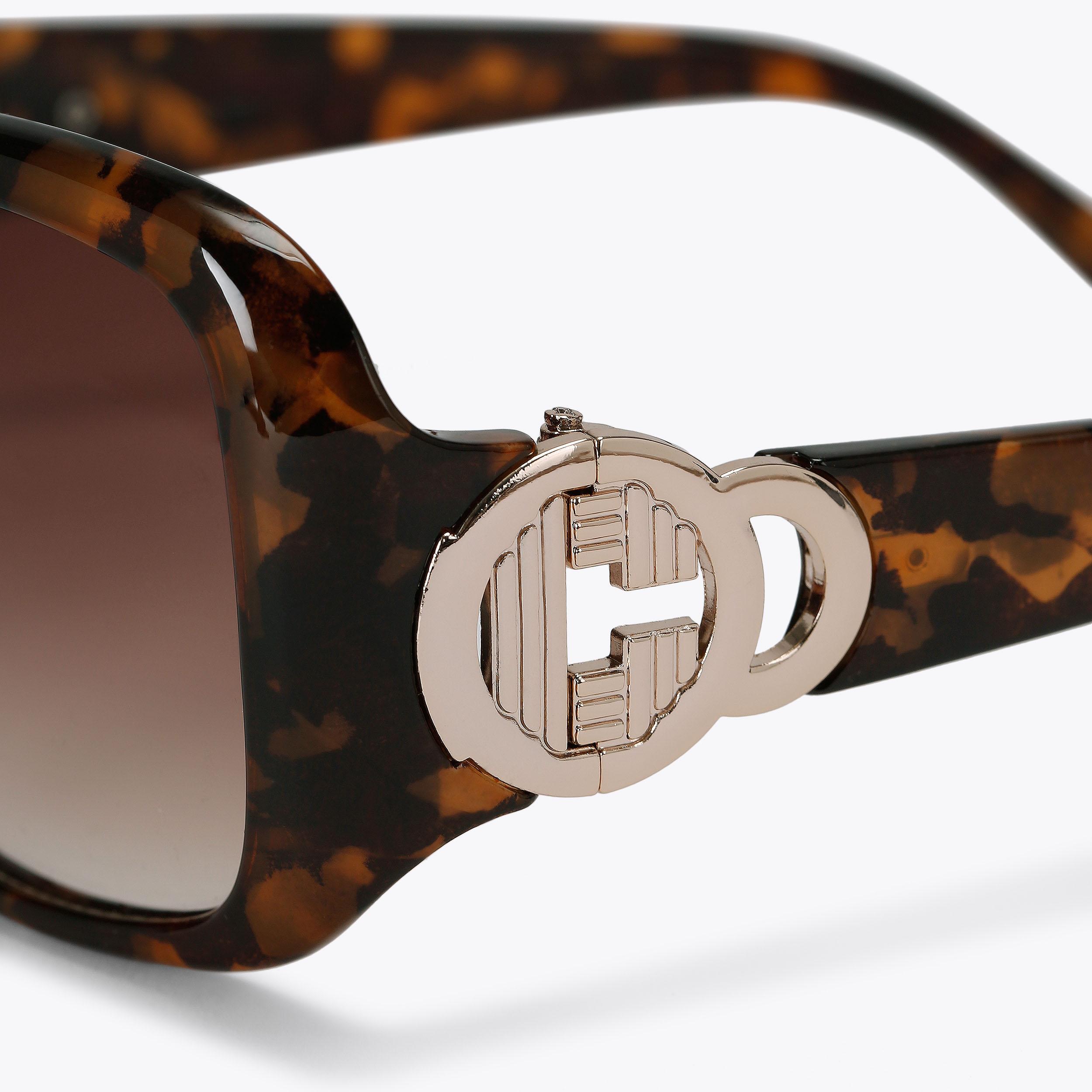 CARVELA OVERSIZED C Tortoiseshell Sunglasses by CARVELA