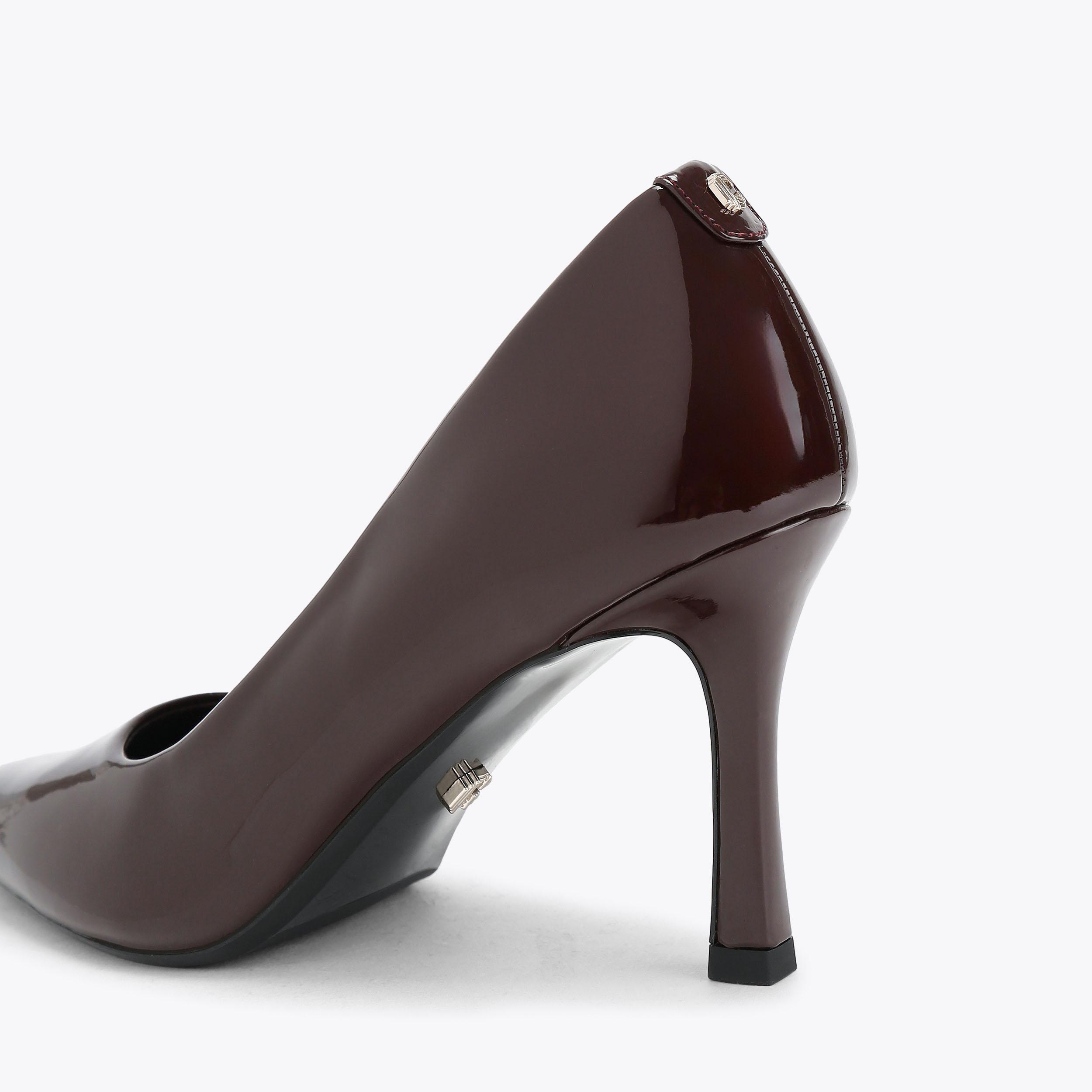 CORLETTA COURT Patent Brown Court Heel by CARVELA