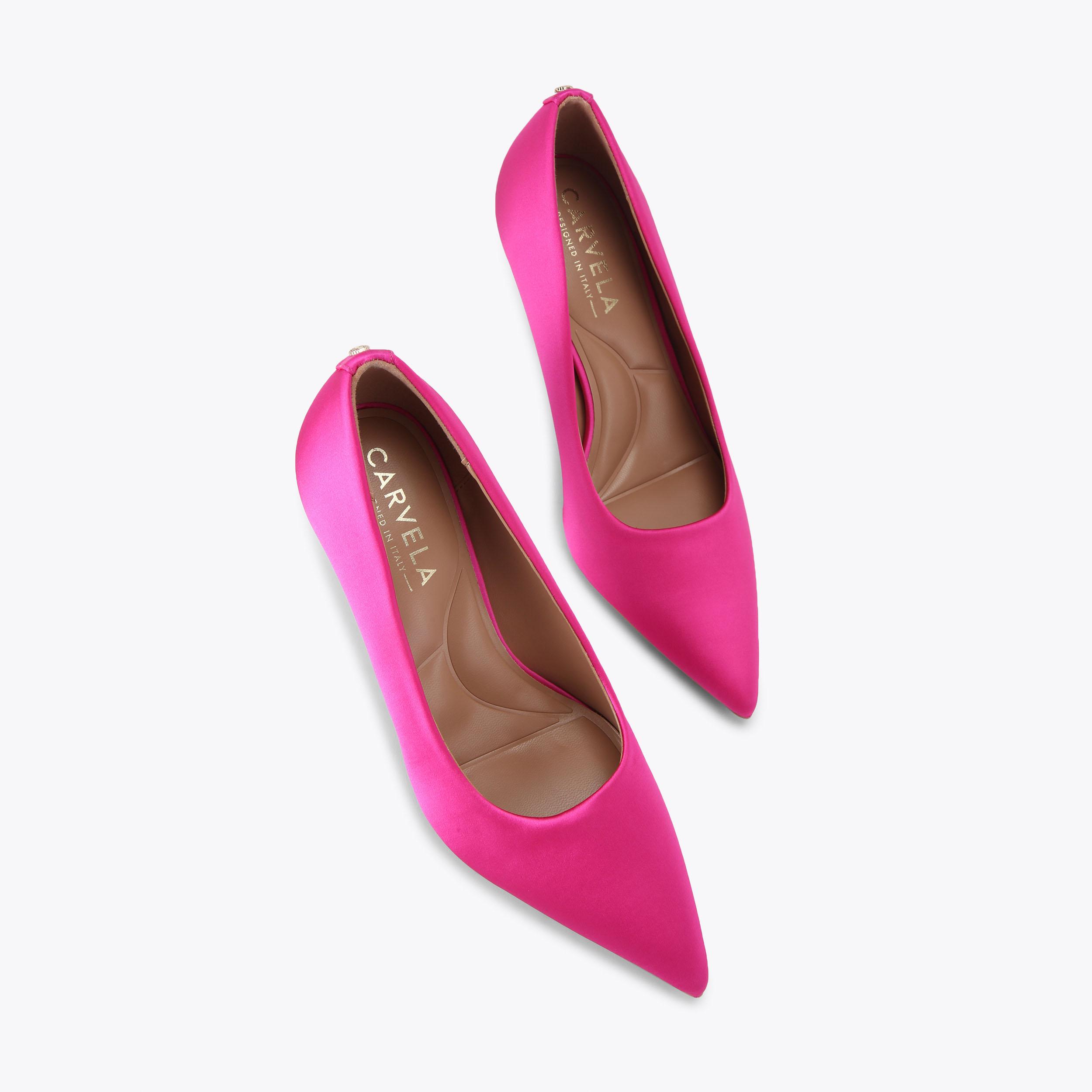 CORLETTA COURT Fuchsia Satin Court Heel by CARVELA