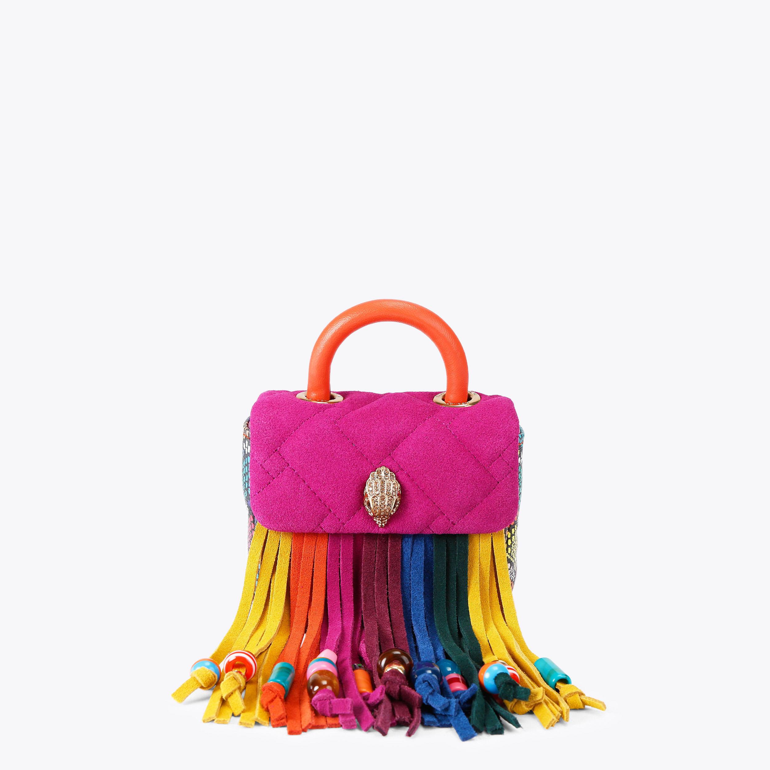 HANDLE MICRO KENSINGTON F Suede Tassel Micro Bag by KURT GEIGER LONDON