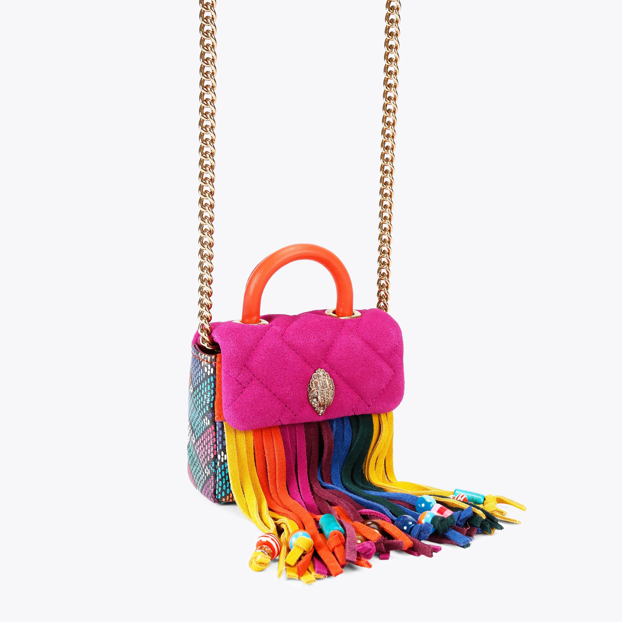 HANDLE MICRO KENSINGTON F Suede Tassel Micro Bag by KURT GEIGER LONDON