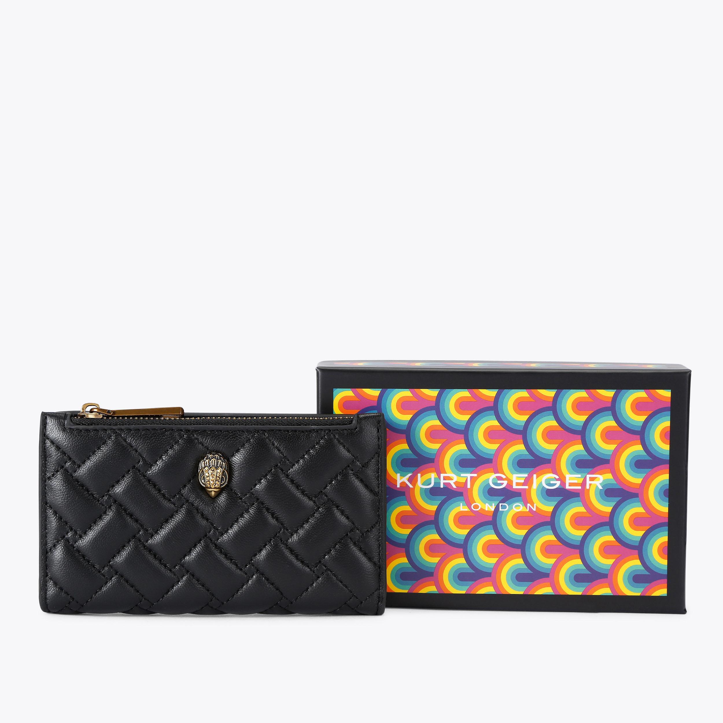 KENSINGTON BIFOLD WALLET Black Fold Over Wallet by KURT GEIGER LONDON