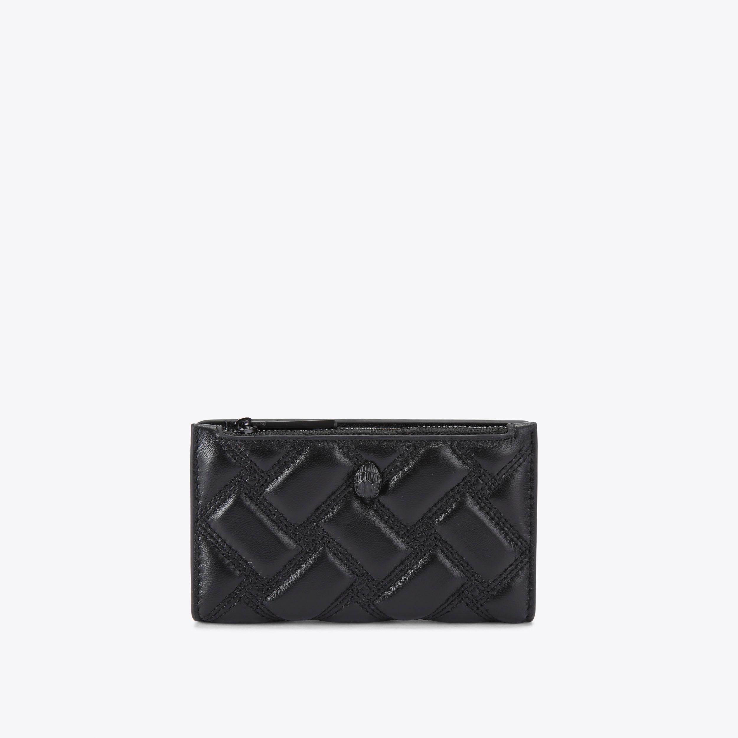 KENSINGTON BIFOLD W DR Black Quilted Wallet by KURT GEIGER LONDON