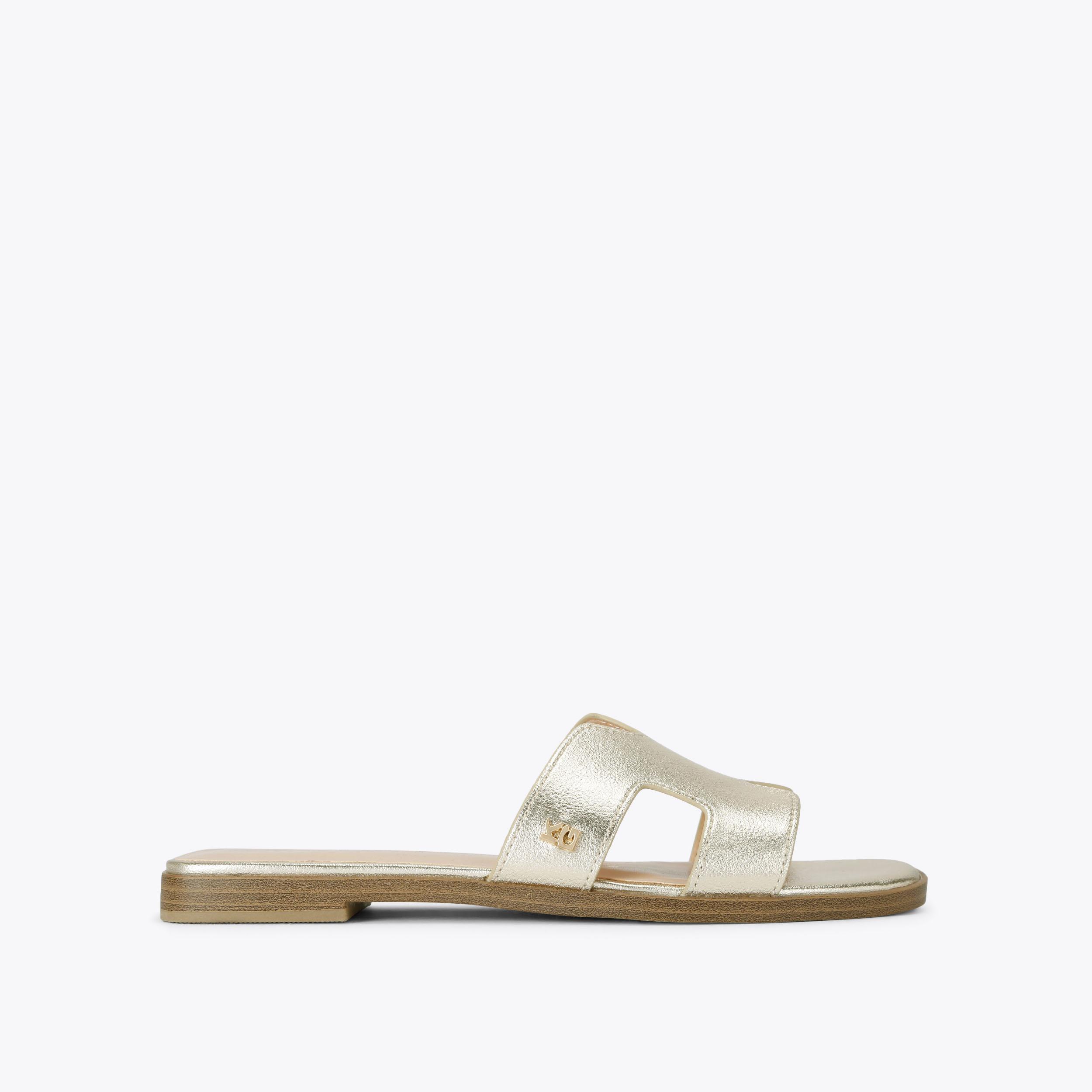 RAVEN2 Gold Sandal by KG KURT GEIGER