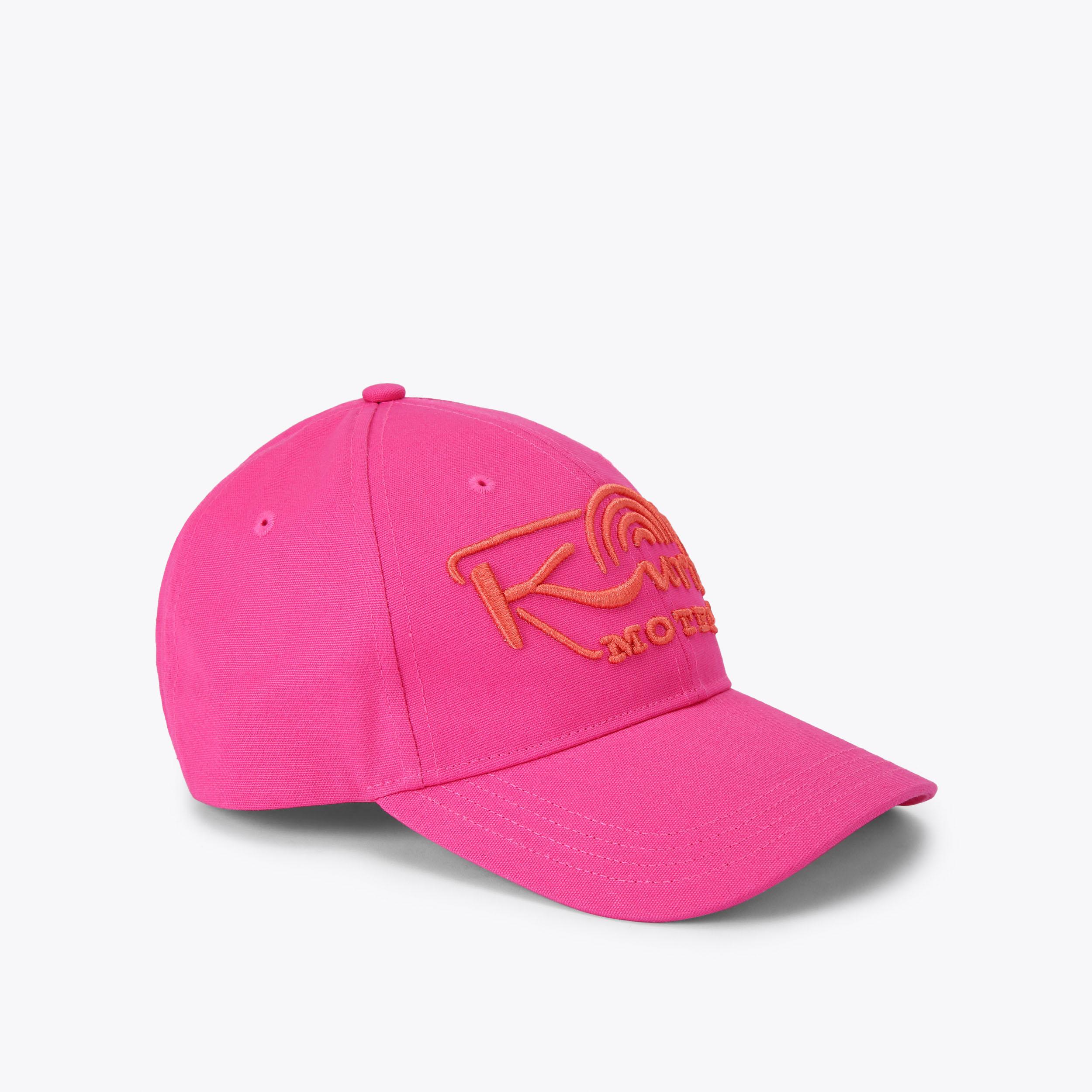 KURTS MOTEL CAP Fuchsia Cotton Branded Cap by KURT GEIGER LONDON