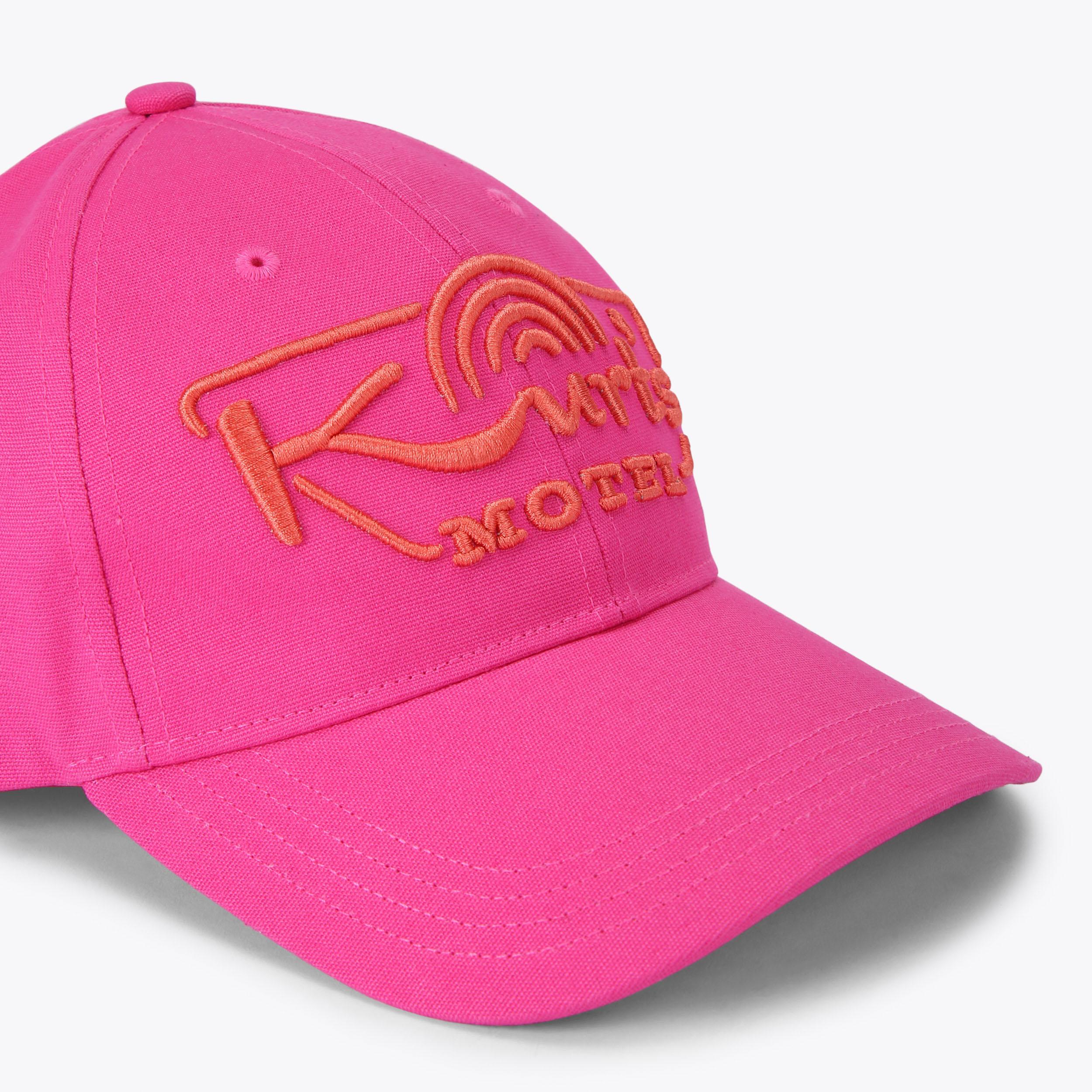 KURTS MOTEL CAP Fuchsia Cotton Branded Cap by KURT GEIGER LONDON