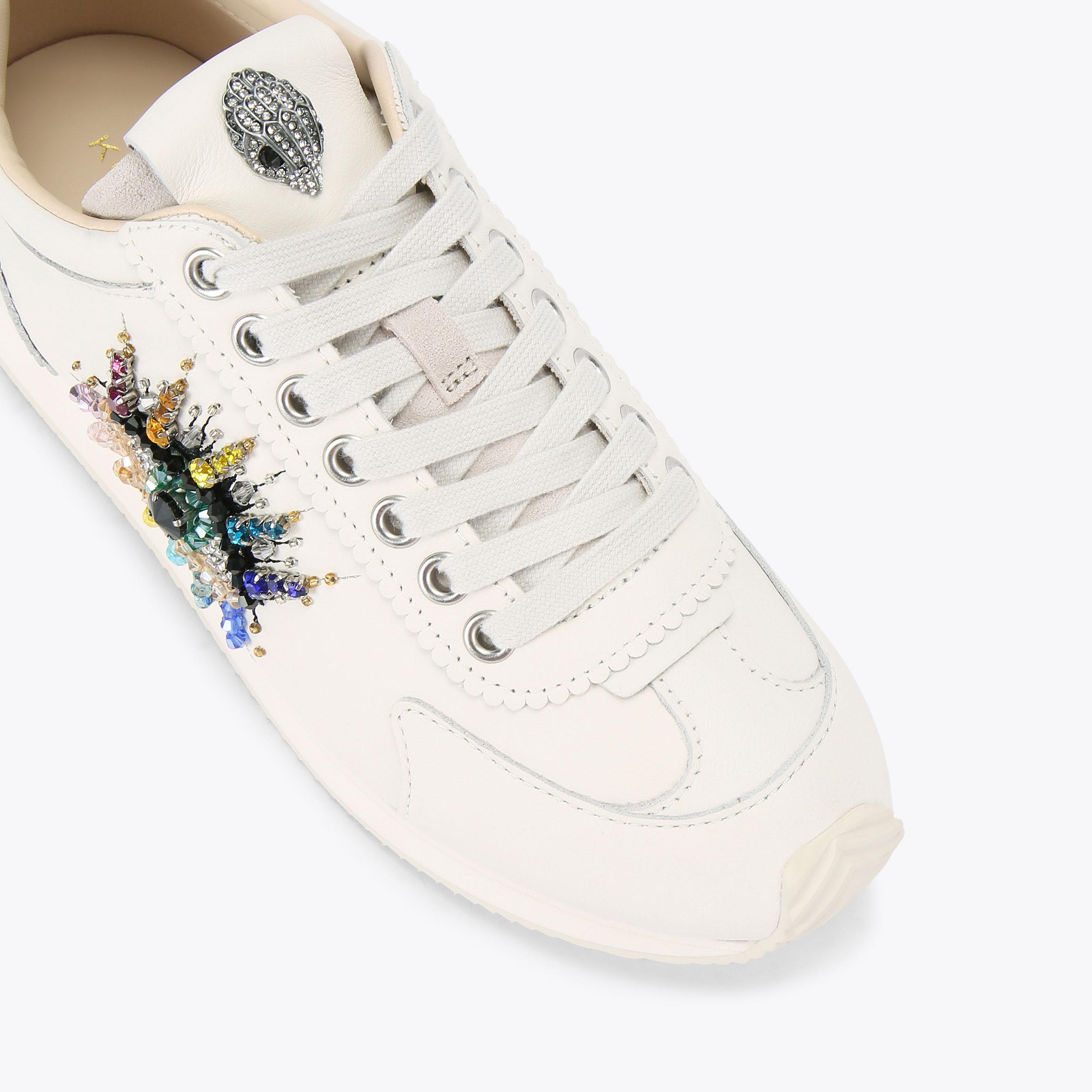 ISLINGTON PUMP EYE White Eye Crystal Sneaker by KURT GEIGER LONDON