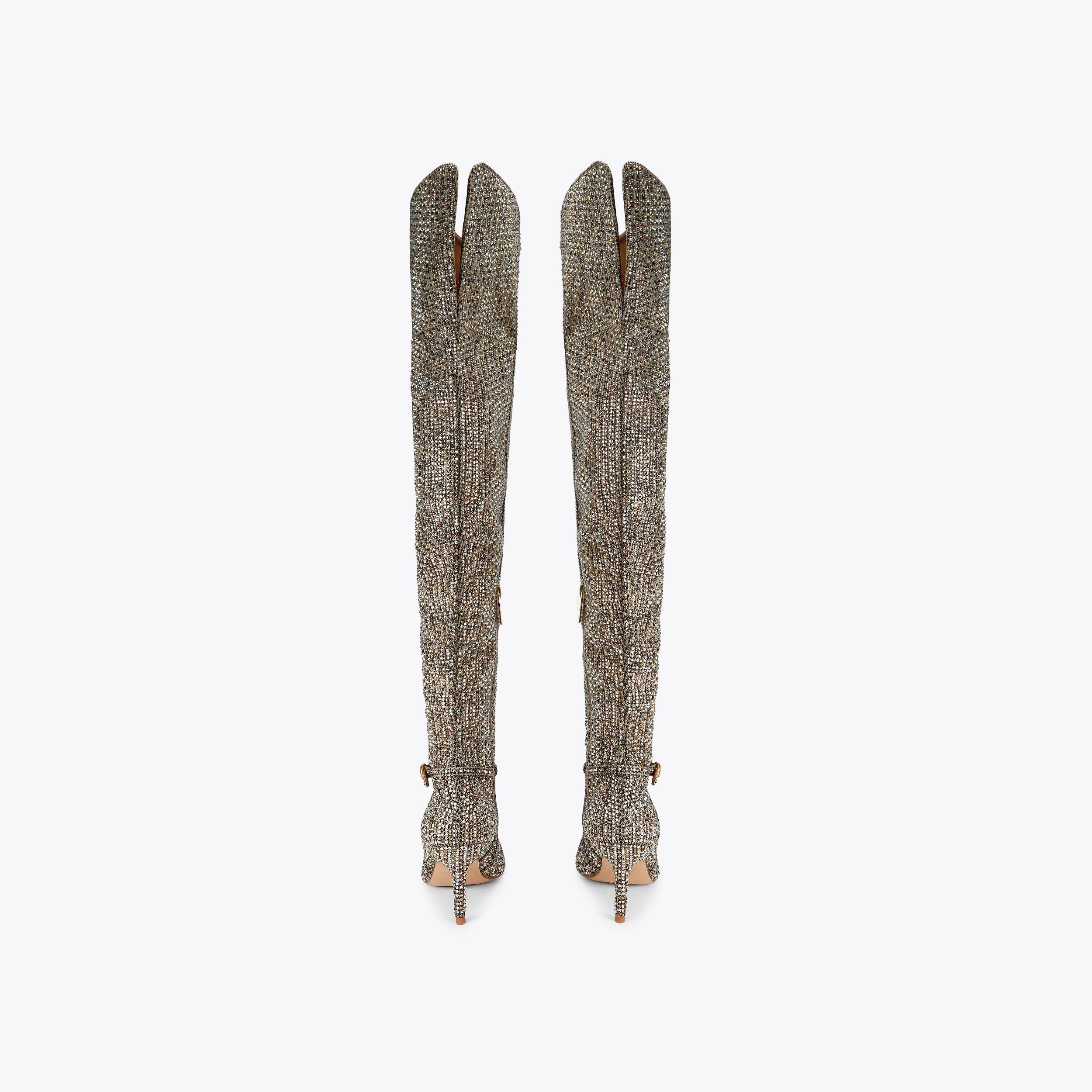 MAYFAIR POINT OTK BOOT Iridescent Point Knee High Boot by KURT GEIGER ...