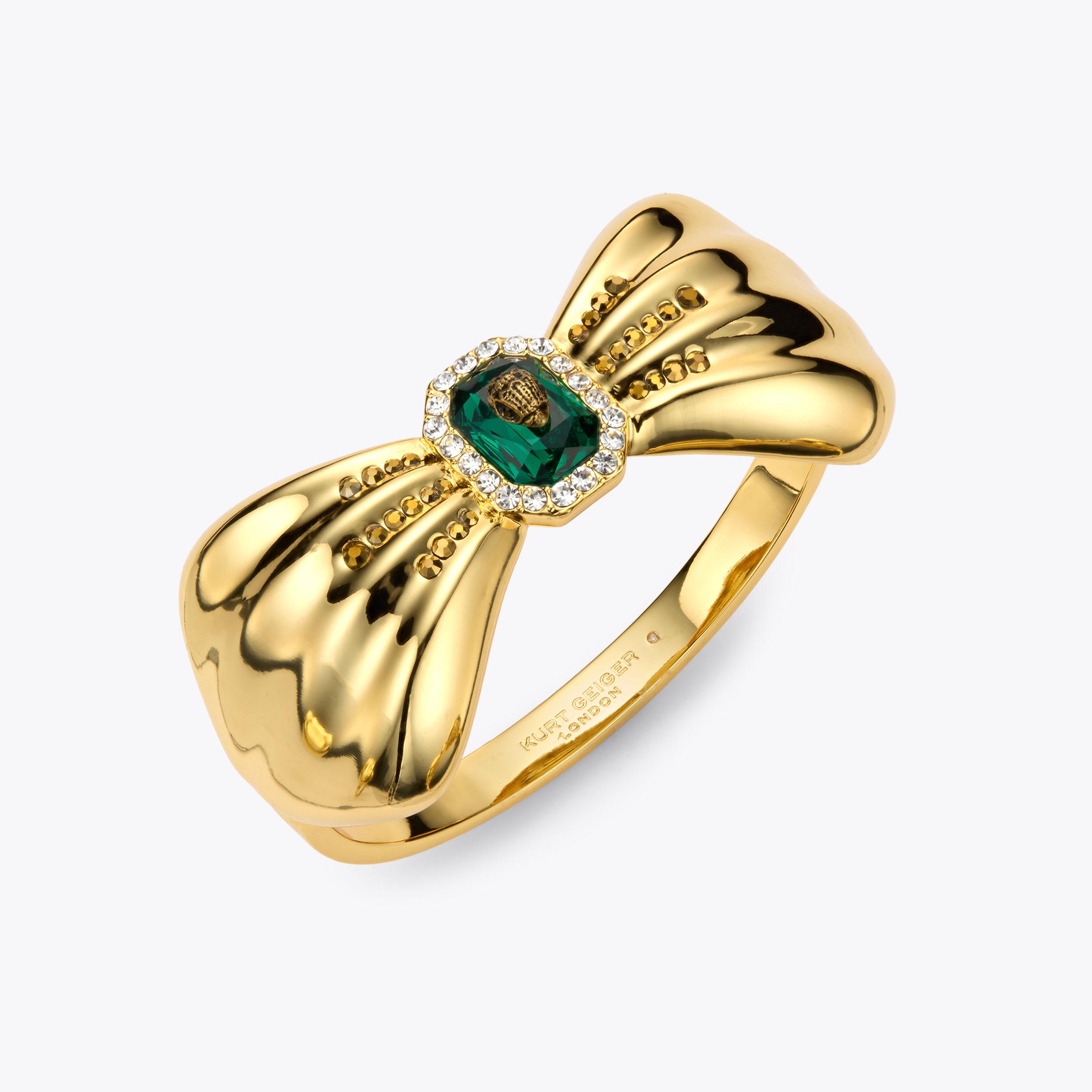 XL BOW BANGLE Bangle Jewellery Bracelet by KURT GEIGER LONDON